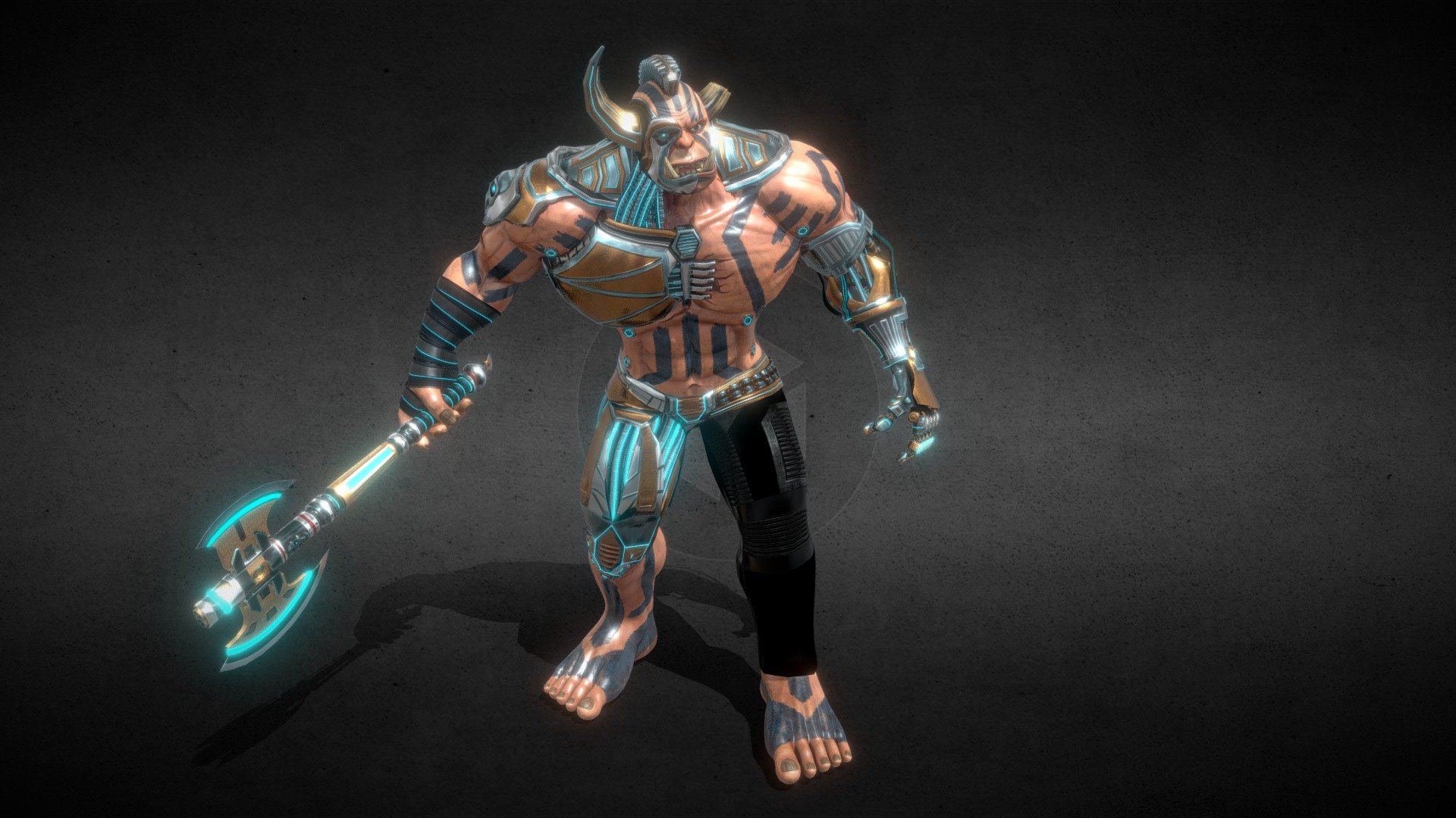 CYBER ORC - 3D model by adithya1400 [23b62c9] - Sketchfab