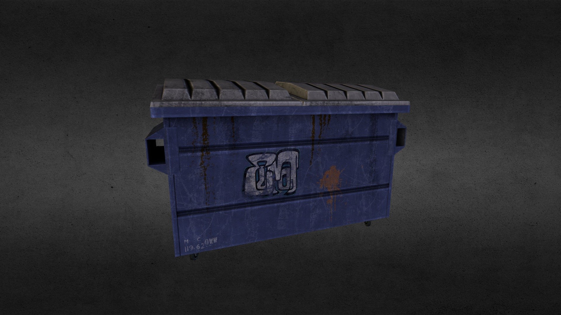 Prop - Dumpster - 3D model by Chris (@cdrose) [23b7216] - Sketchfab