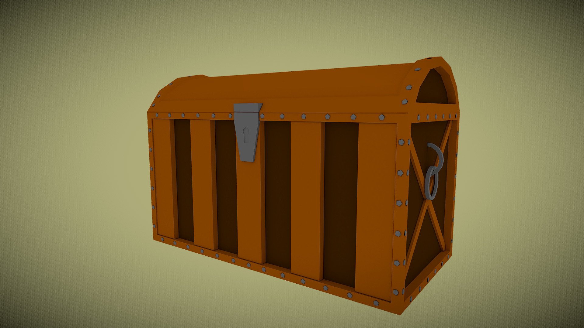 Low-Poly Treasure Chest [Rigged Game Asset] - Download Free 3D model by ...