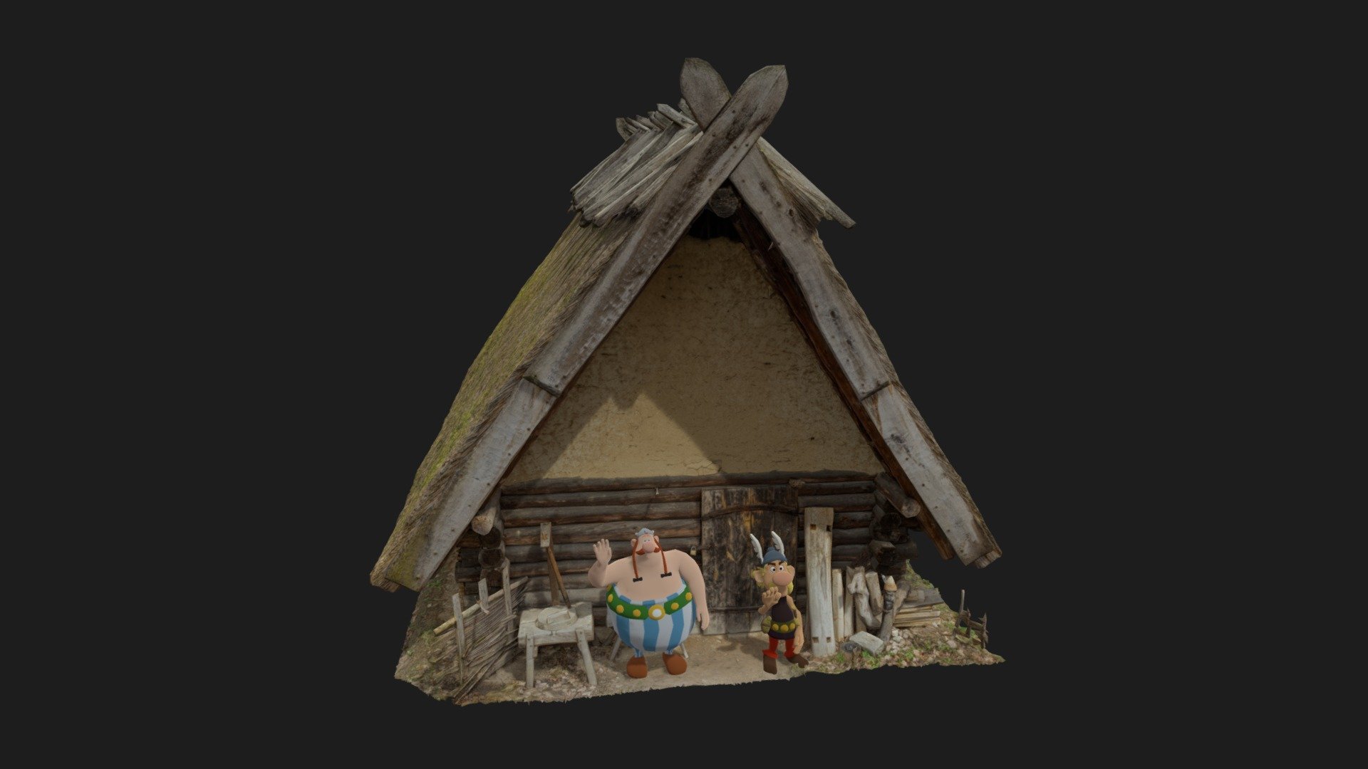 Asterix- Obelix- House- Tounette400 - Download Free 3D model by TG13730 ...