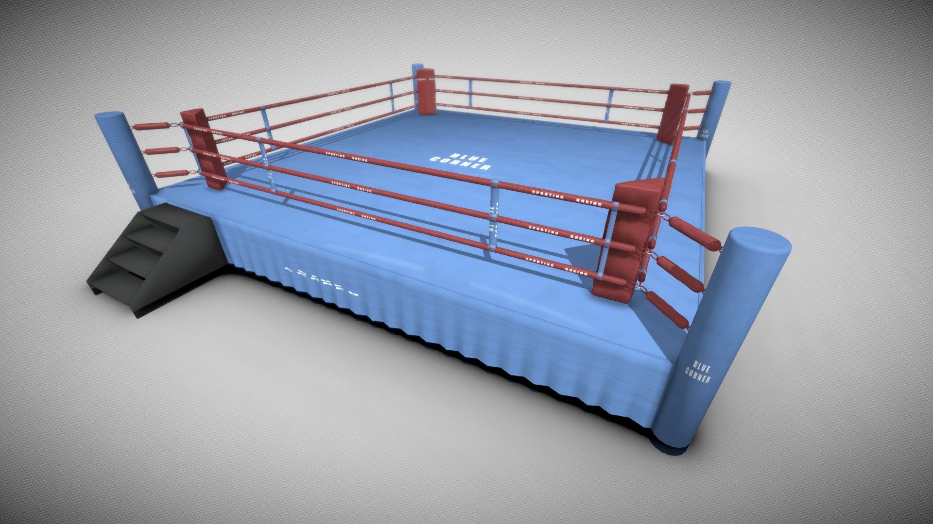 Boxing Area 3D Model 2 - 3D model by nvere [23b9f0d] - Sketchfab