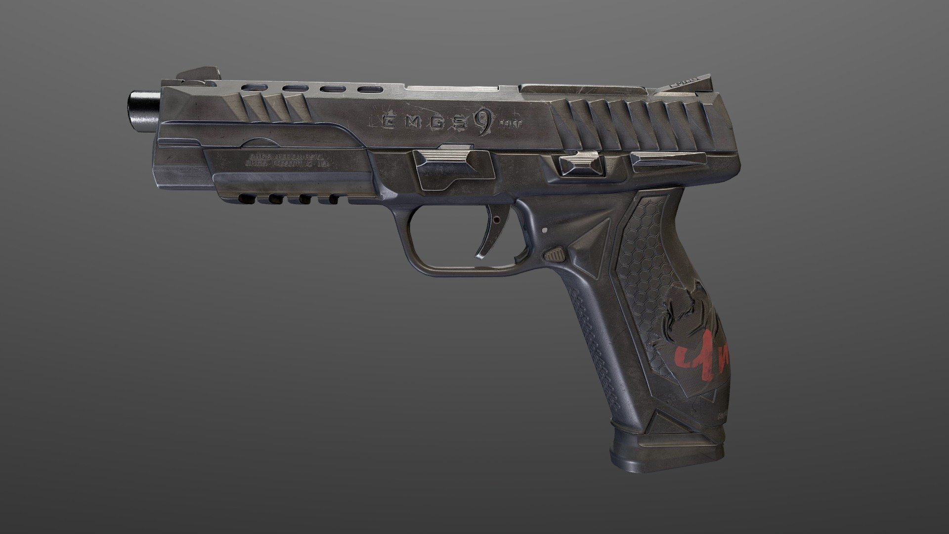 Ruger American Duty Custom - 3D model by Carlos Morales (@carlos.war ...