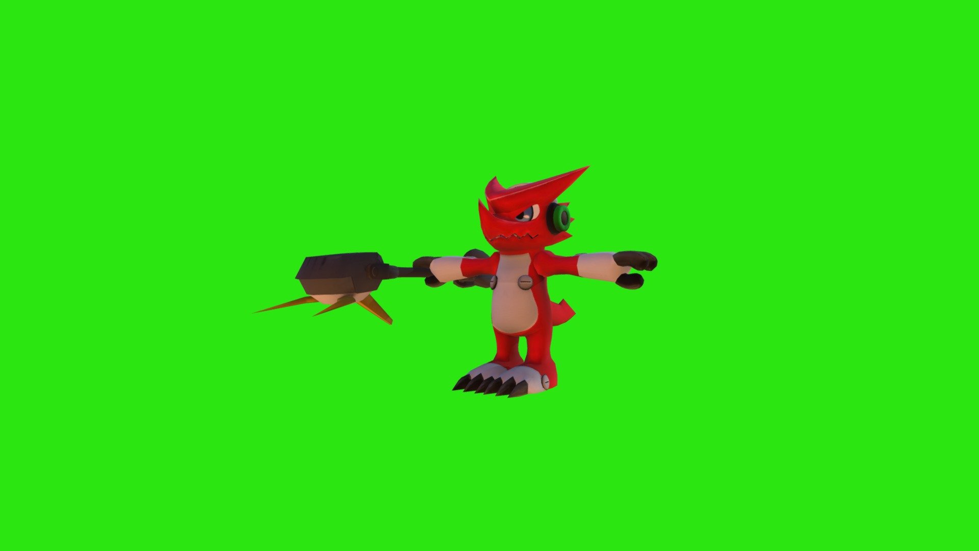 shoutmon - Download Free 3D model by akennedy007 [23be59a] - Sketchfab