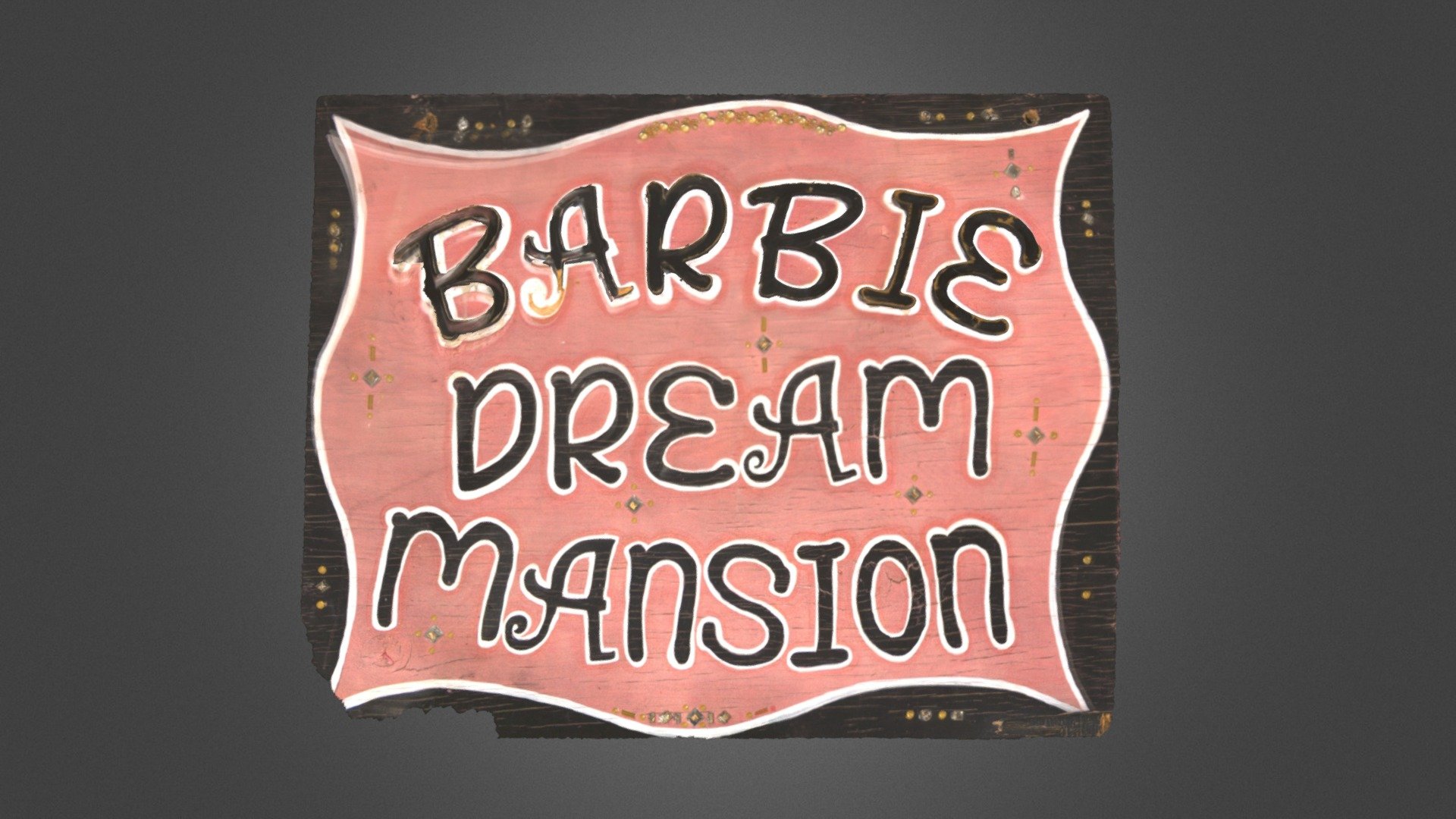 Barbie Dream Mansion Sign - Download Free 3D model by JMUHIST ...