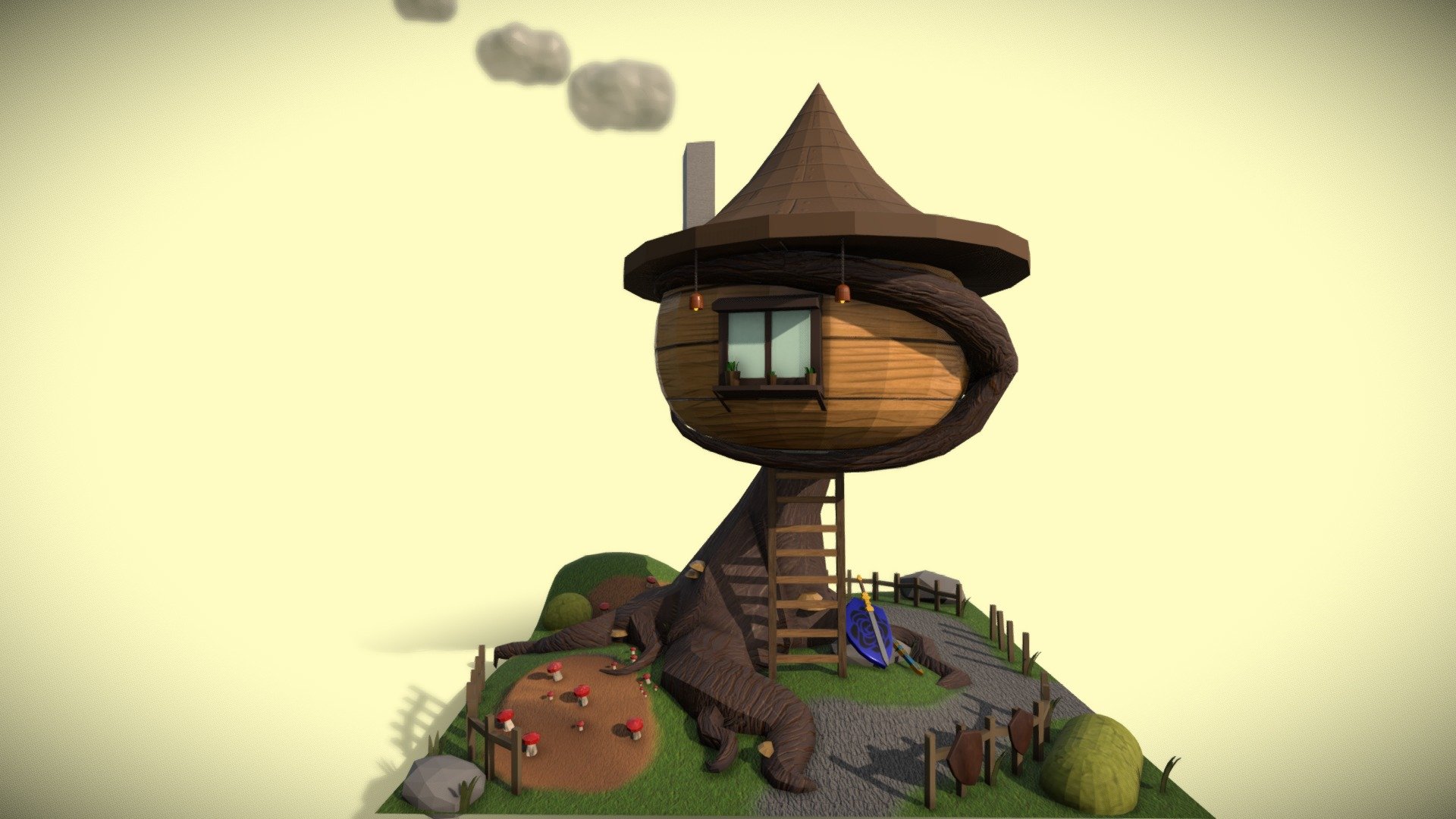 Stylistic Treehouse - 3D model by Jan Ostermann (@NammNamm) [23c1603 ...