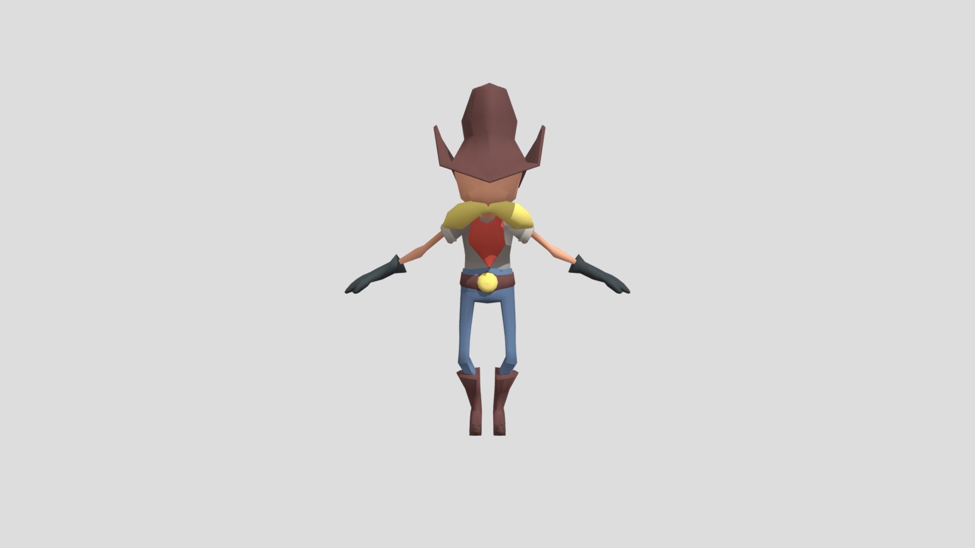 Cowboy - Download Free 3D model by Mairon Carvalho (@MaironCarvalho ...