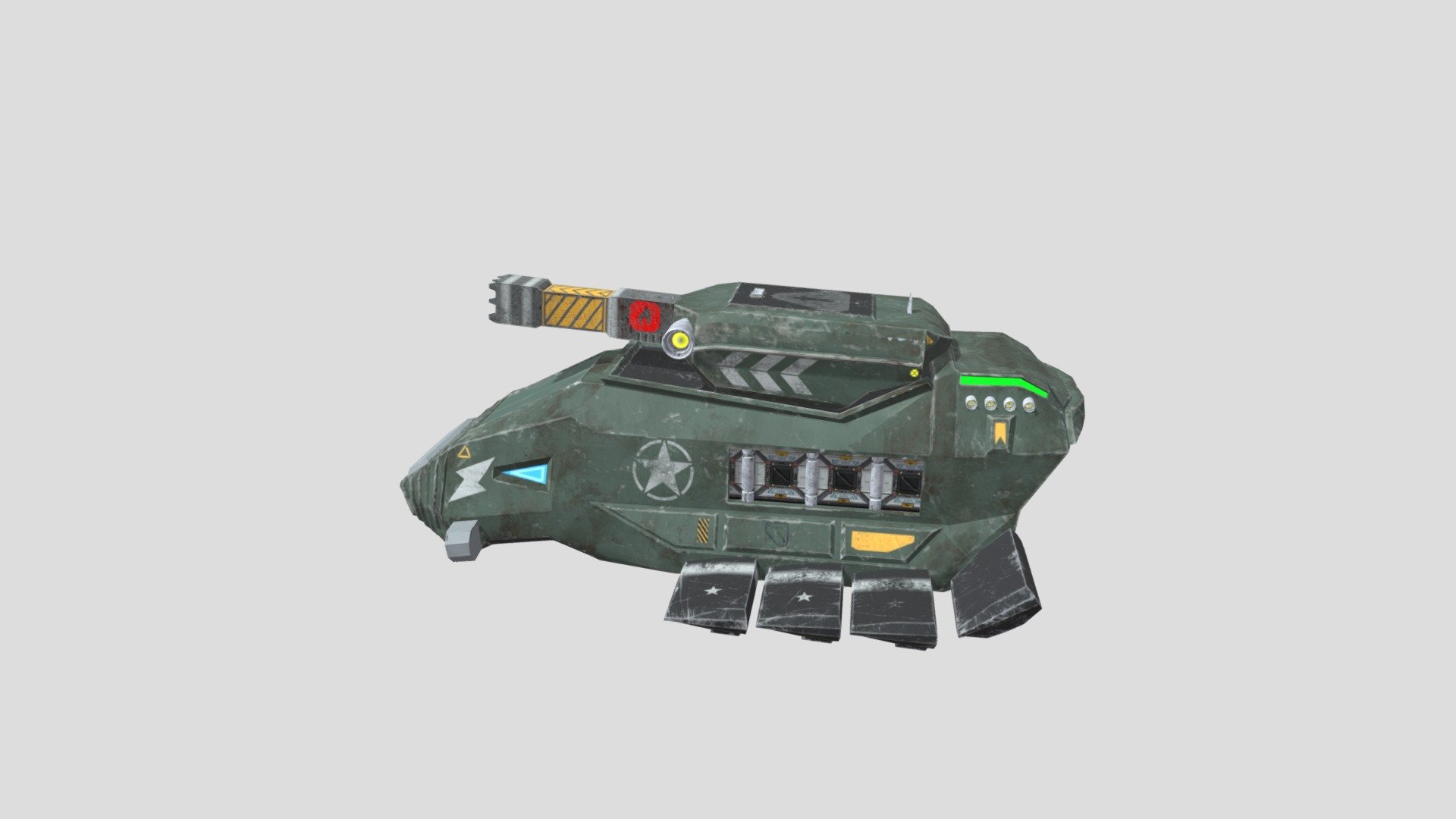 NSDF Mortar Tank - 3D model by grizzlyone95 (@decoloresdude) [23c85f6 ...