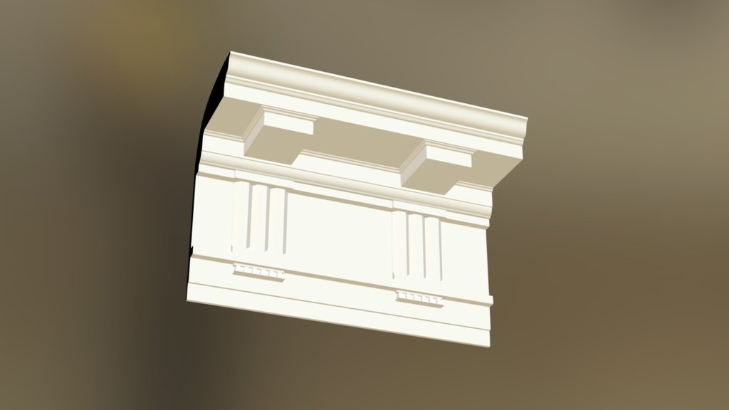 Doric Cornice - 3D model by kkrzysztof [23cb4b5] - Sketchfab