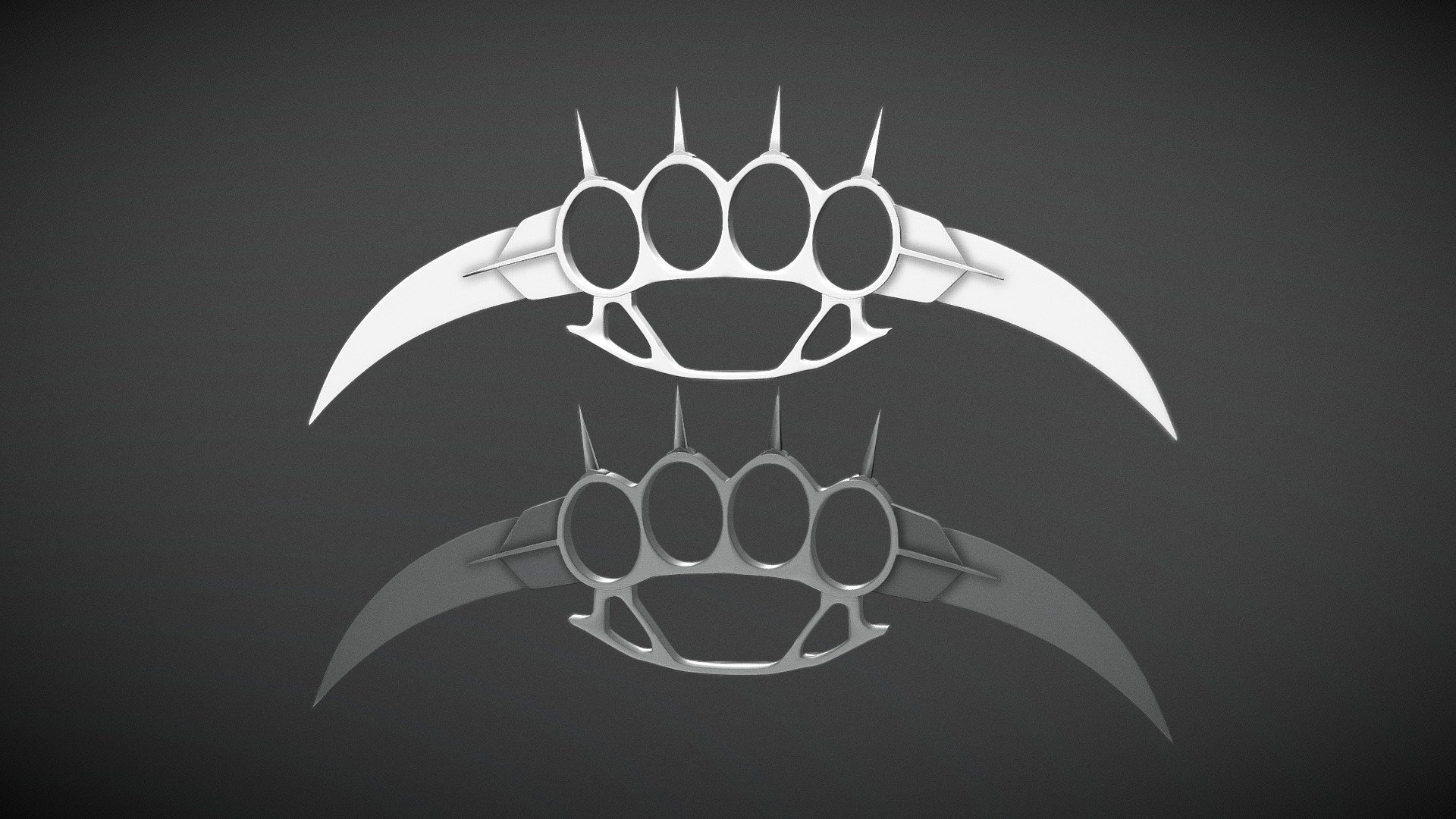 Brass Knuckle Weapon 3D Model - Download Free 3D model by KawArts ...