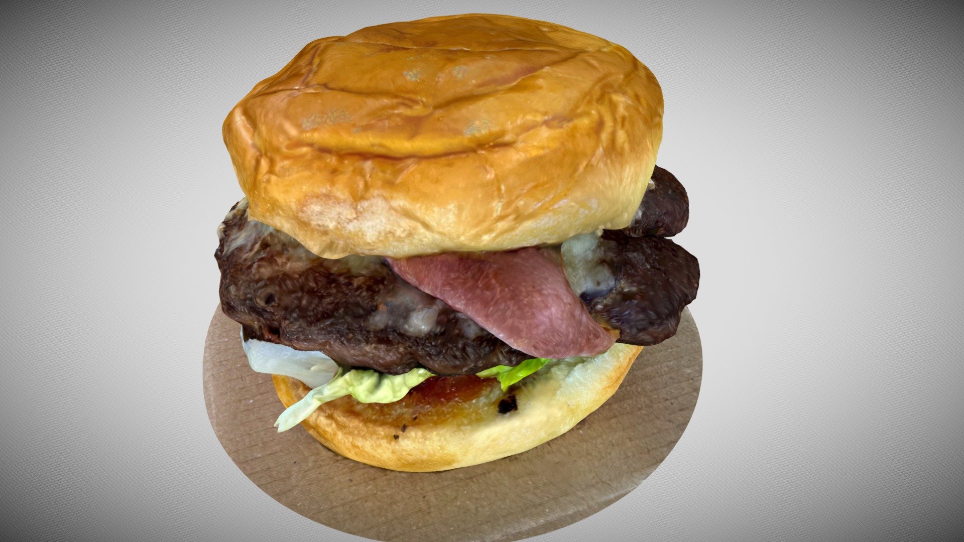The works burger from Warwick Chip Shed - Buy Royalty Free 3D model by ...