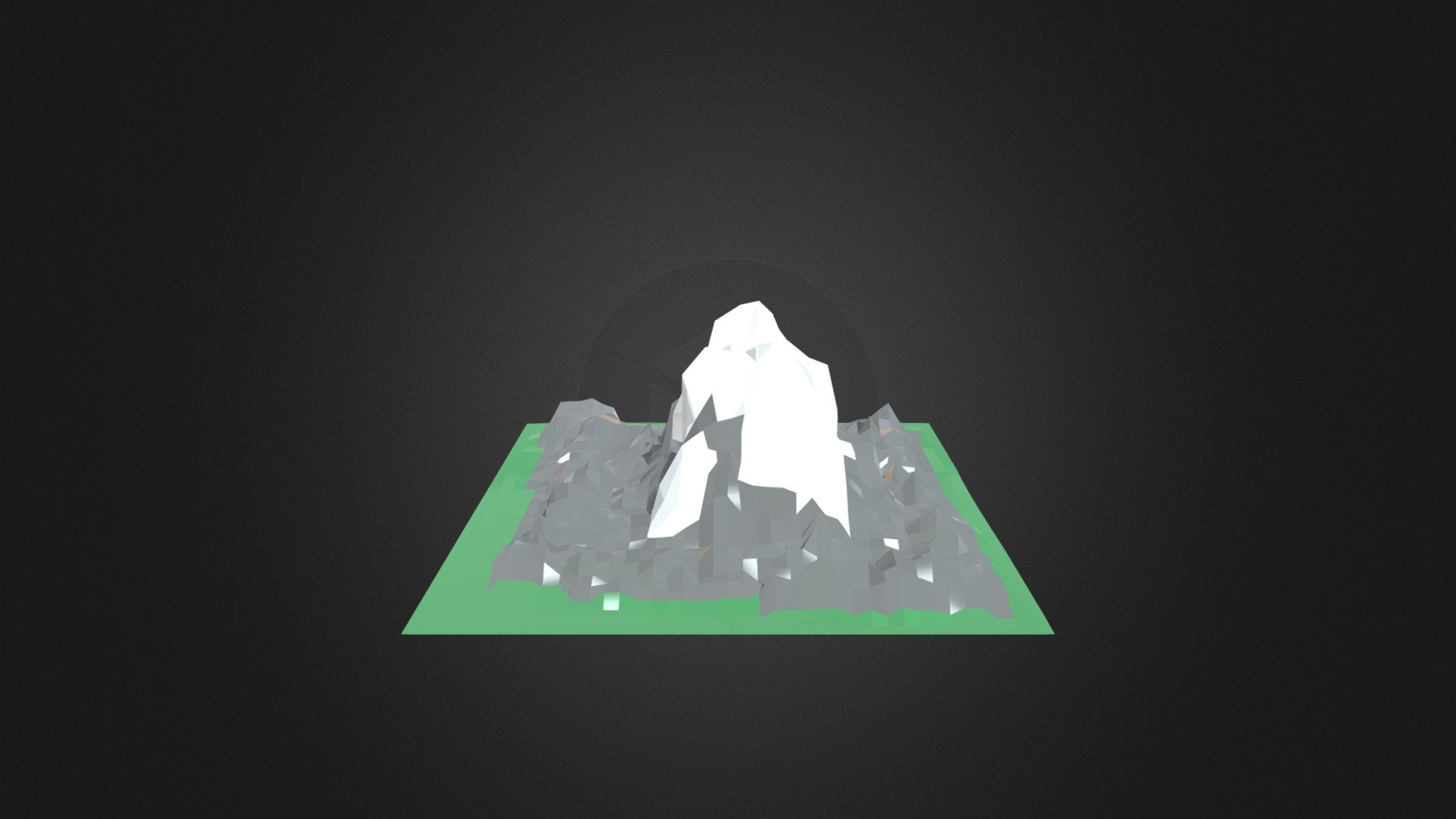 Mountain low poly - 3D model by Boris03 [23cc9c8] - Sketchfab