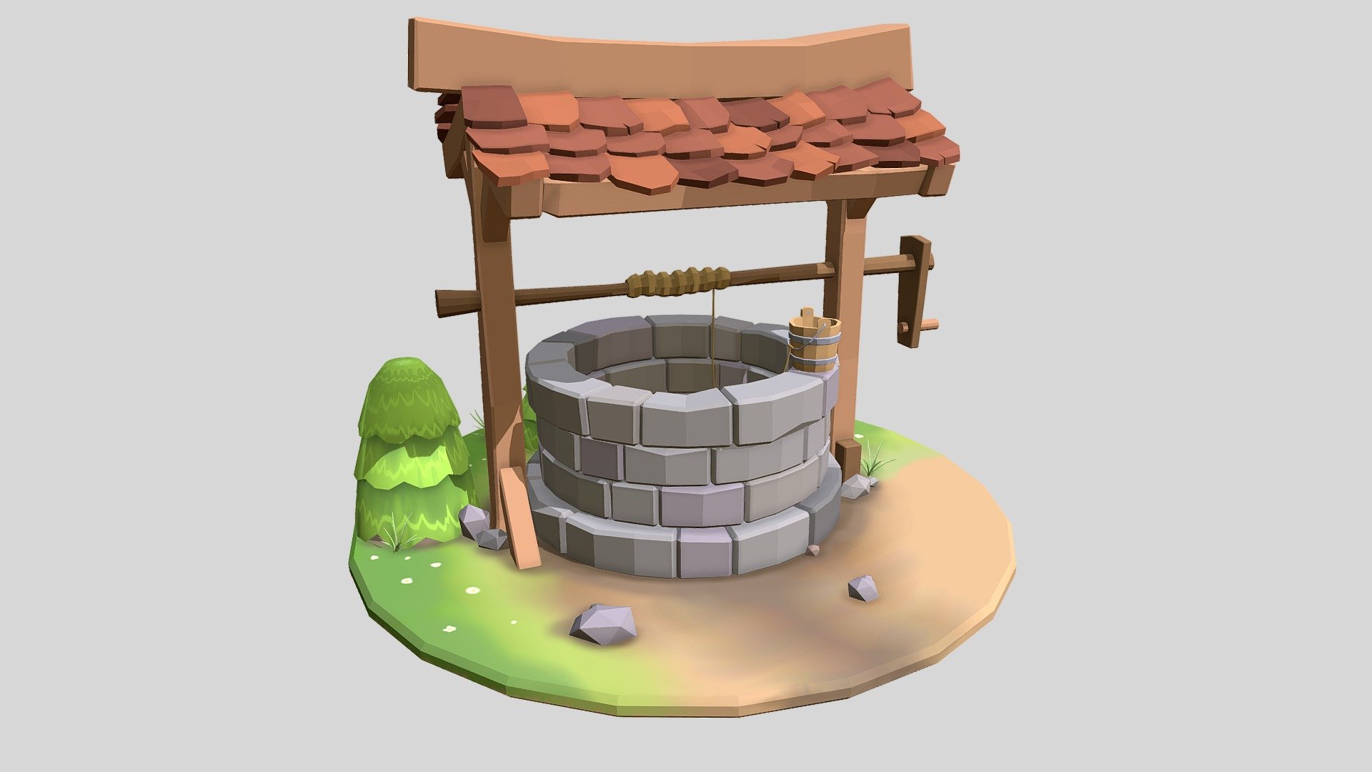 Small Well - Download Free 3D model by sisselin [23cdc69] - Sketchfab