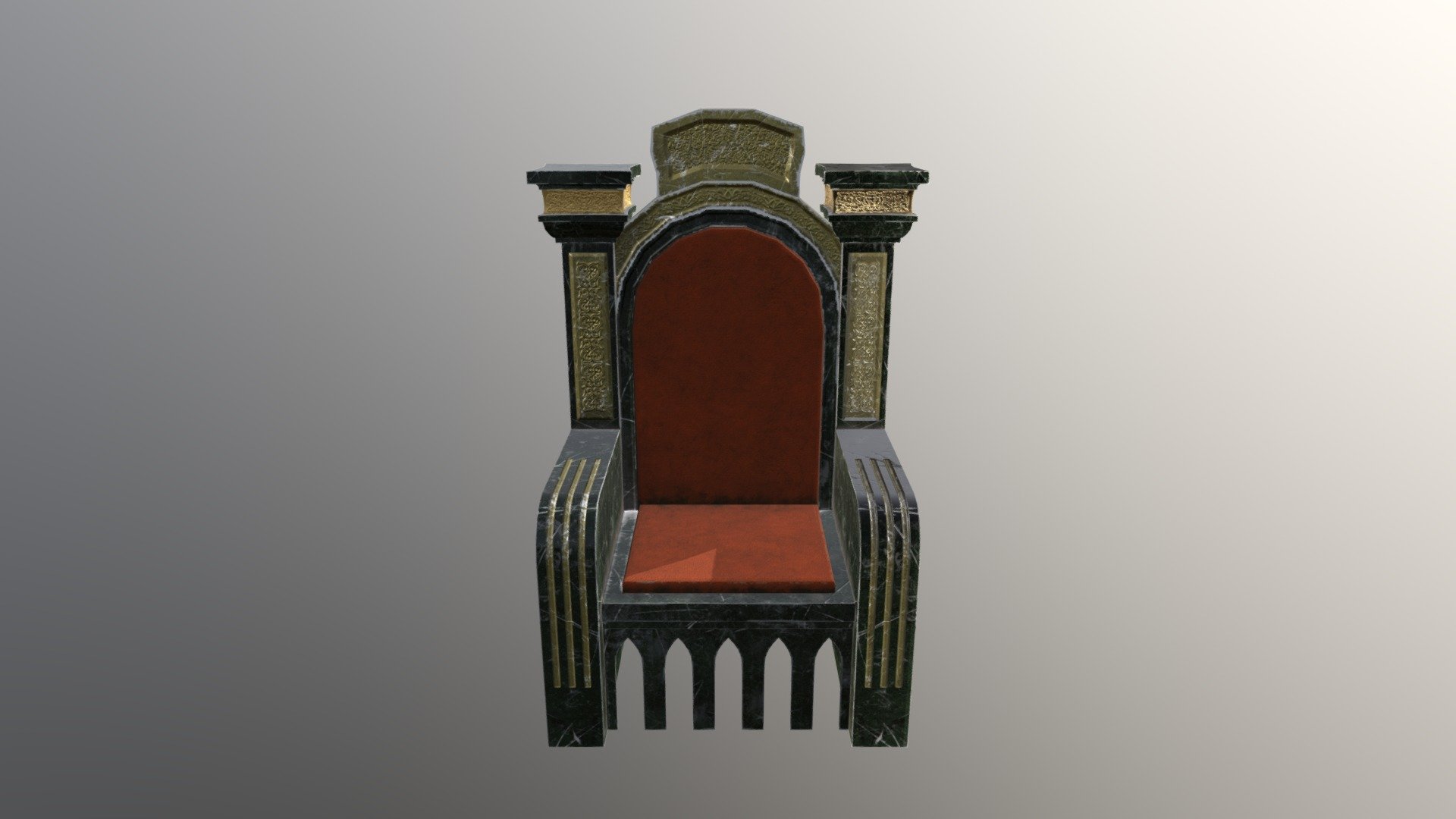 Throne - 3D model by GrillPork [23cf2f6] - Sketchfab
