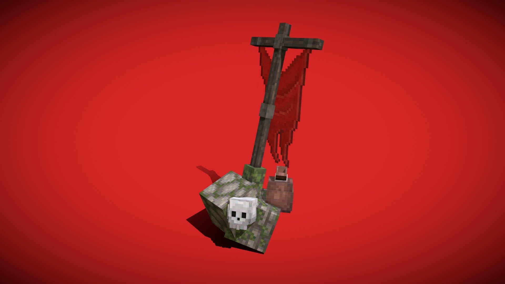 Banner [Blockbench] - 3D model by WaldyX [23cf870] - Sketchfab