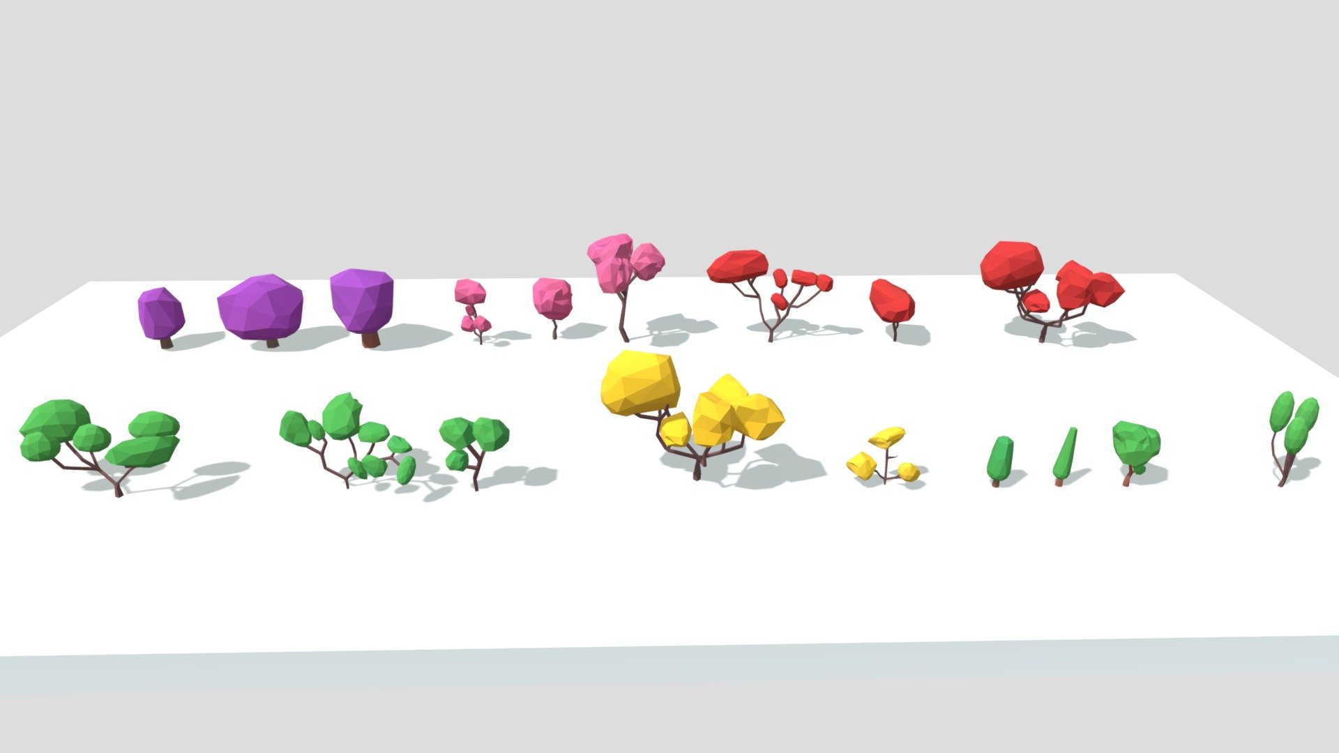 Stylized Low Poly Tree Pack for Free - Download Free 3D model by ouz209 ...