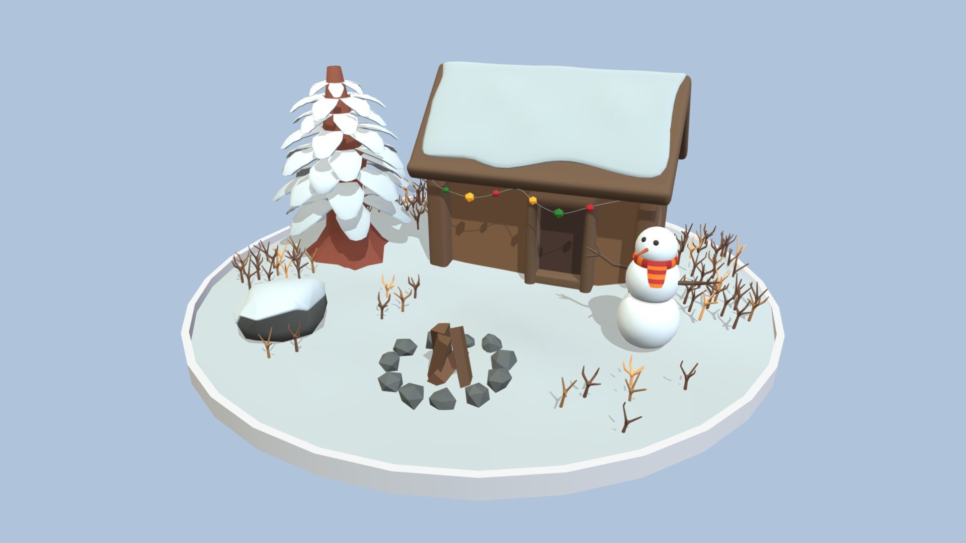 Winter Wonderland #3December - 3D model by zulaldeveli [23d1eba ...