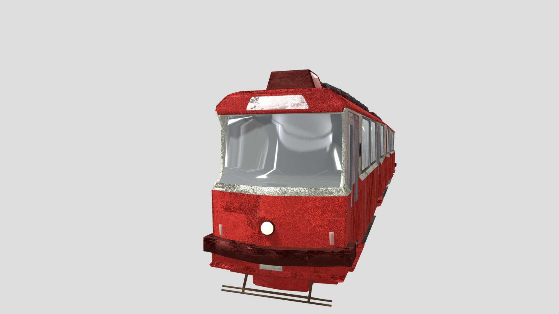 Red low poly Tram with UV - Download Free 3D model by ddggoorrddgg ...