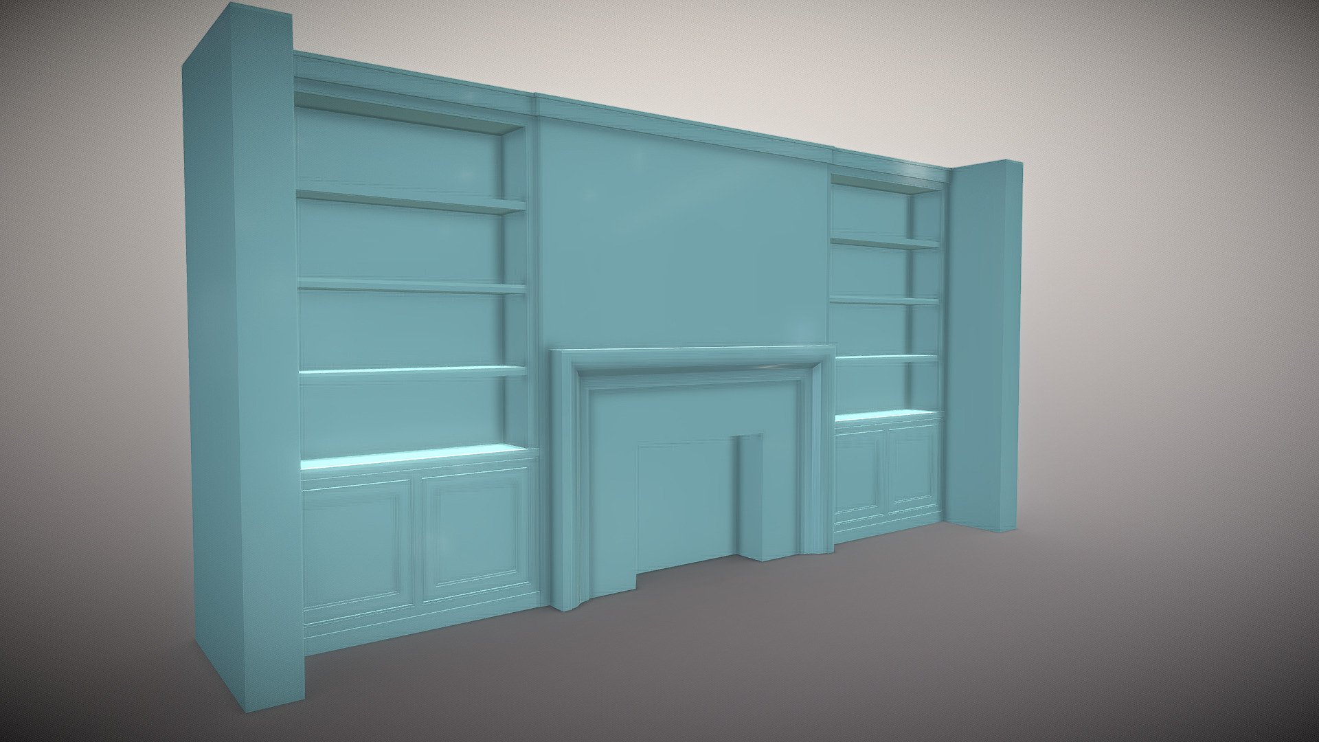 Bookcase - 3D model by SharpEdge [23d53fa] - Sketchfab