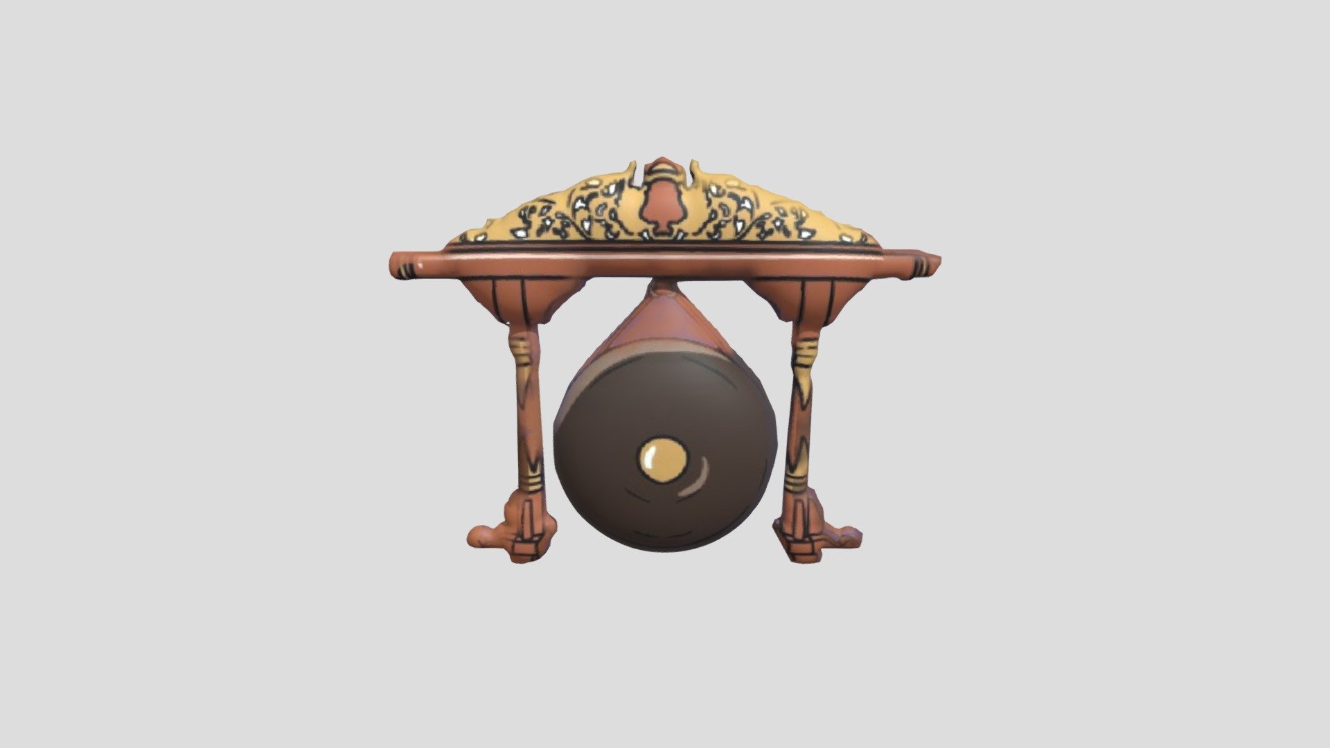 Gong - 3D model by riski11 [23d5463] - Sketchfab