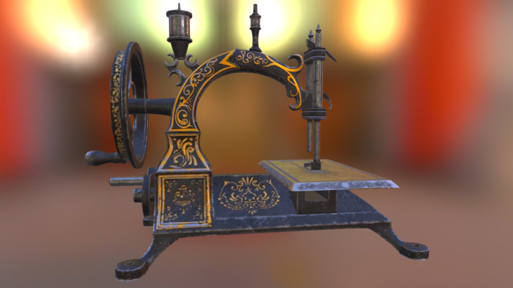 Sewing Machine - 3D model by kara88 [23d5fb0] - Sketchfab