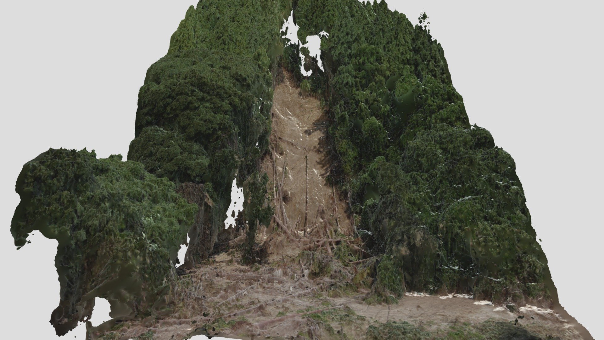 #1 Shallow landslide in Sekikawa, Niigata - Download Free 3D model by ...