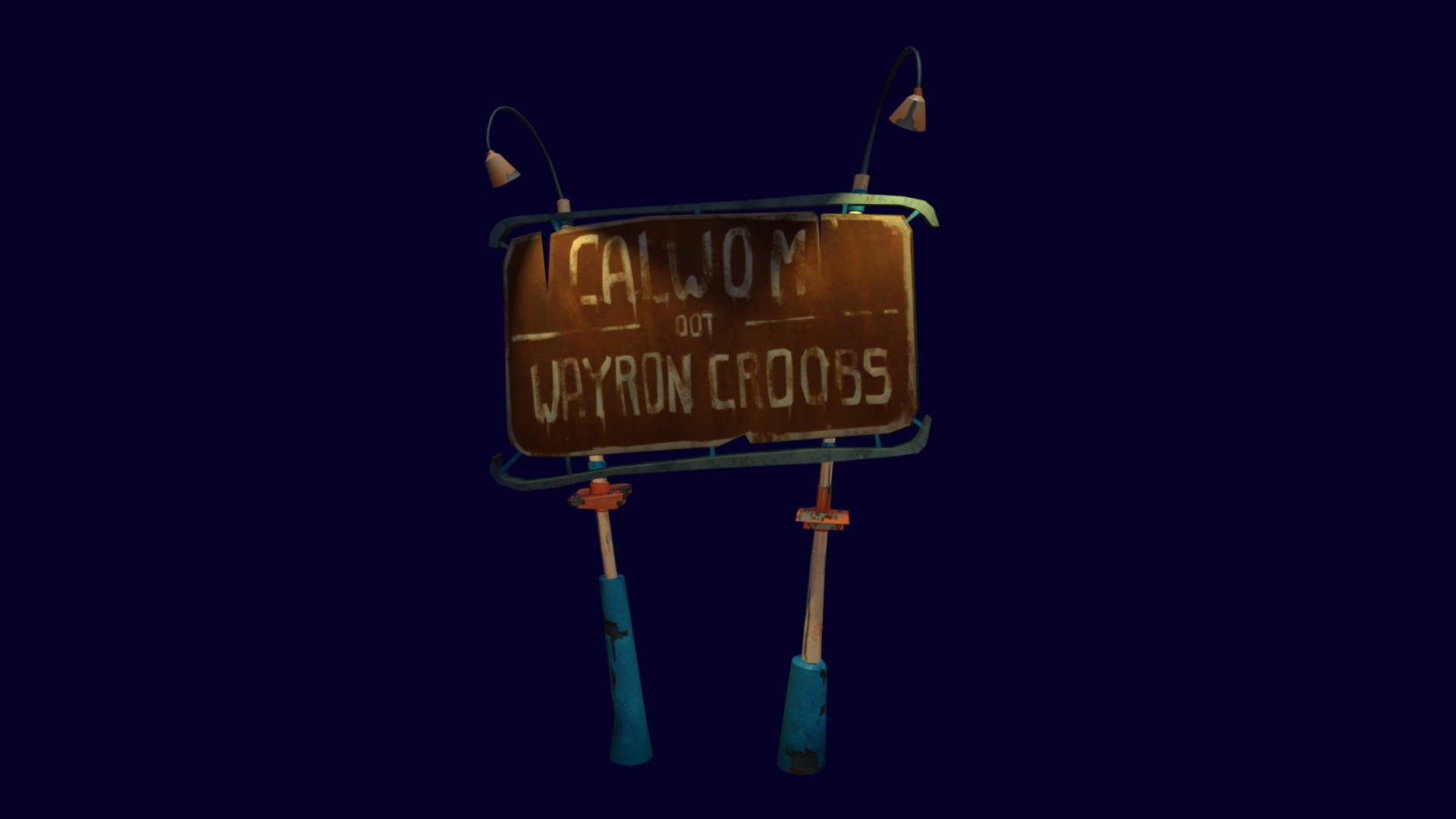 E3 Cowc sign - Download Free 3D model by irons3th [23d82ed] - Sketchfab