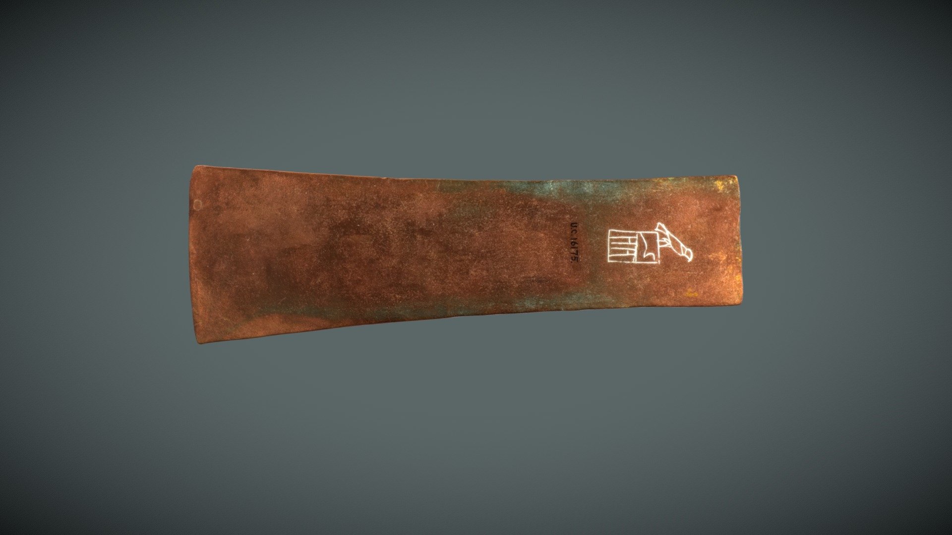 Copper Axe from Abydos - 3D model by ThinkSee3D [23d8d8d] - Sketchfab