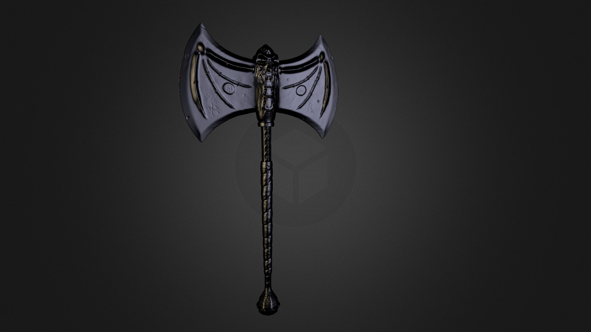 Skeletal Axe - Hi Poly - 3D model by bli [23d90dd] - Sketchfab