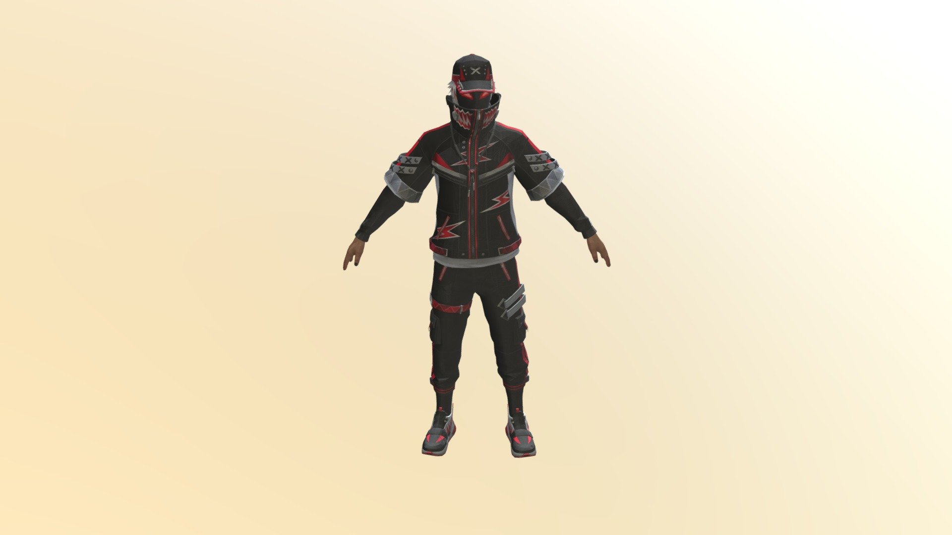 freefire new male 3d model by pace gaming ff - Download Free 3D model ...