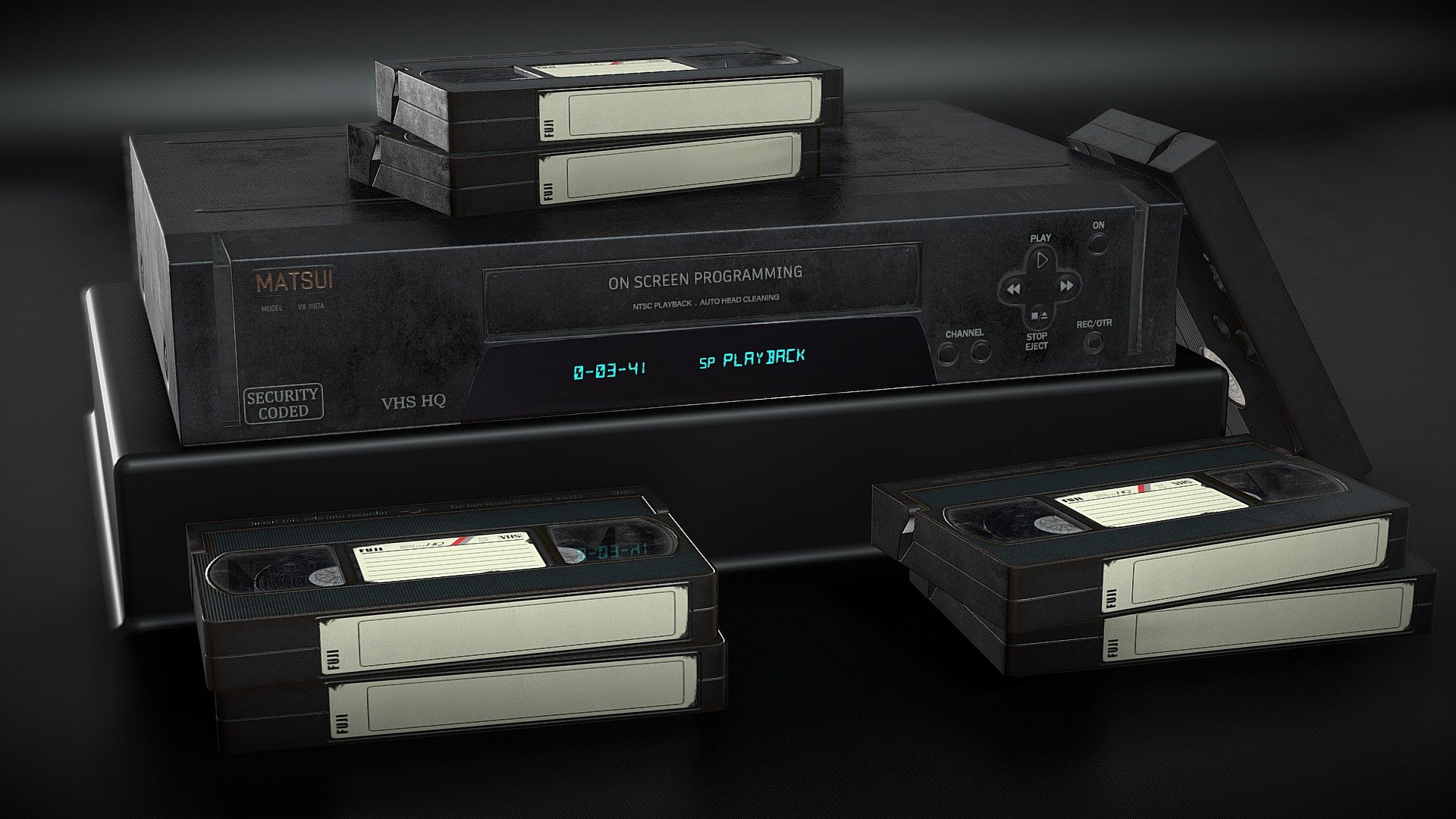 VHS Scene - 3D model by Patrick Faulkner (@PatrickF) [23d91d1] - Sketchfab