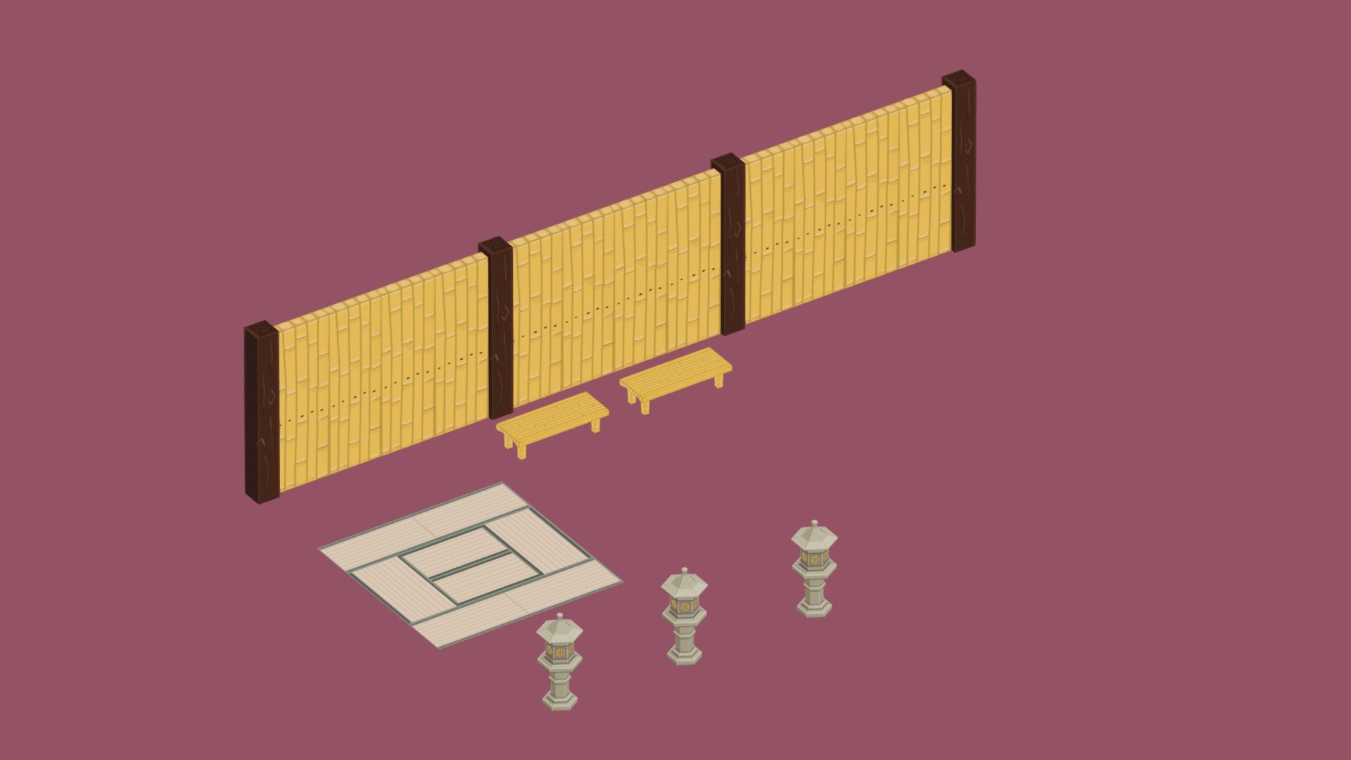 Japanese Zen Garden Asset - Buy Royalty Free 3D model by zephyrin ...