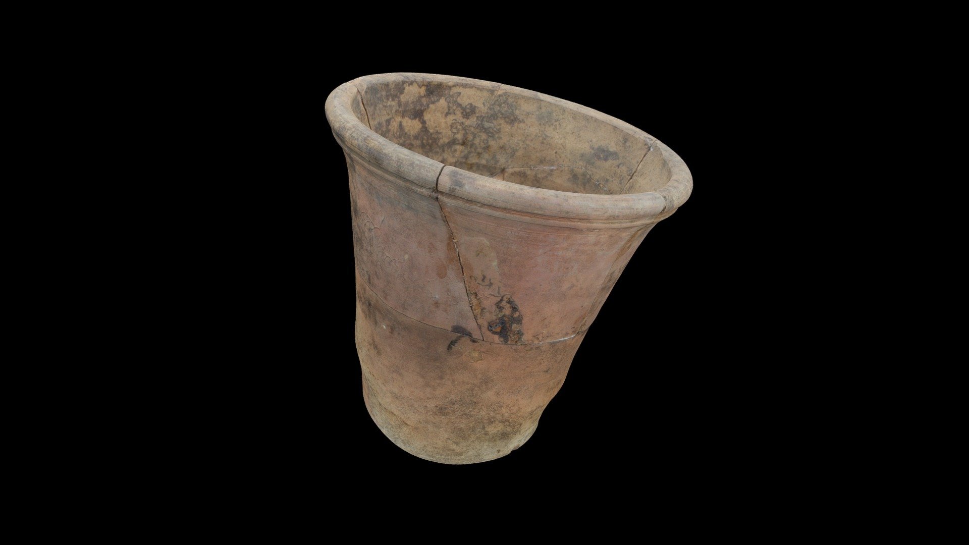 Misshapen Flower Pot - 19th Century - Download Free 3D model by MSU ...