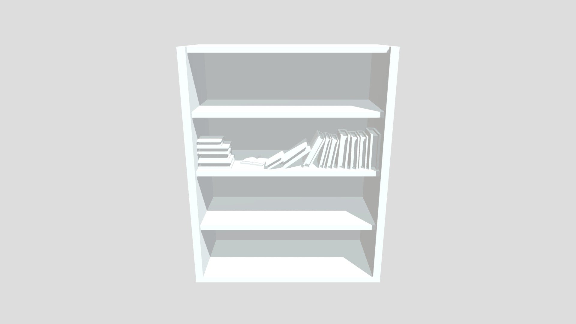 Book Bookshelf Class Task - 3D model by dmblack [23dc070] - Sketchfab