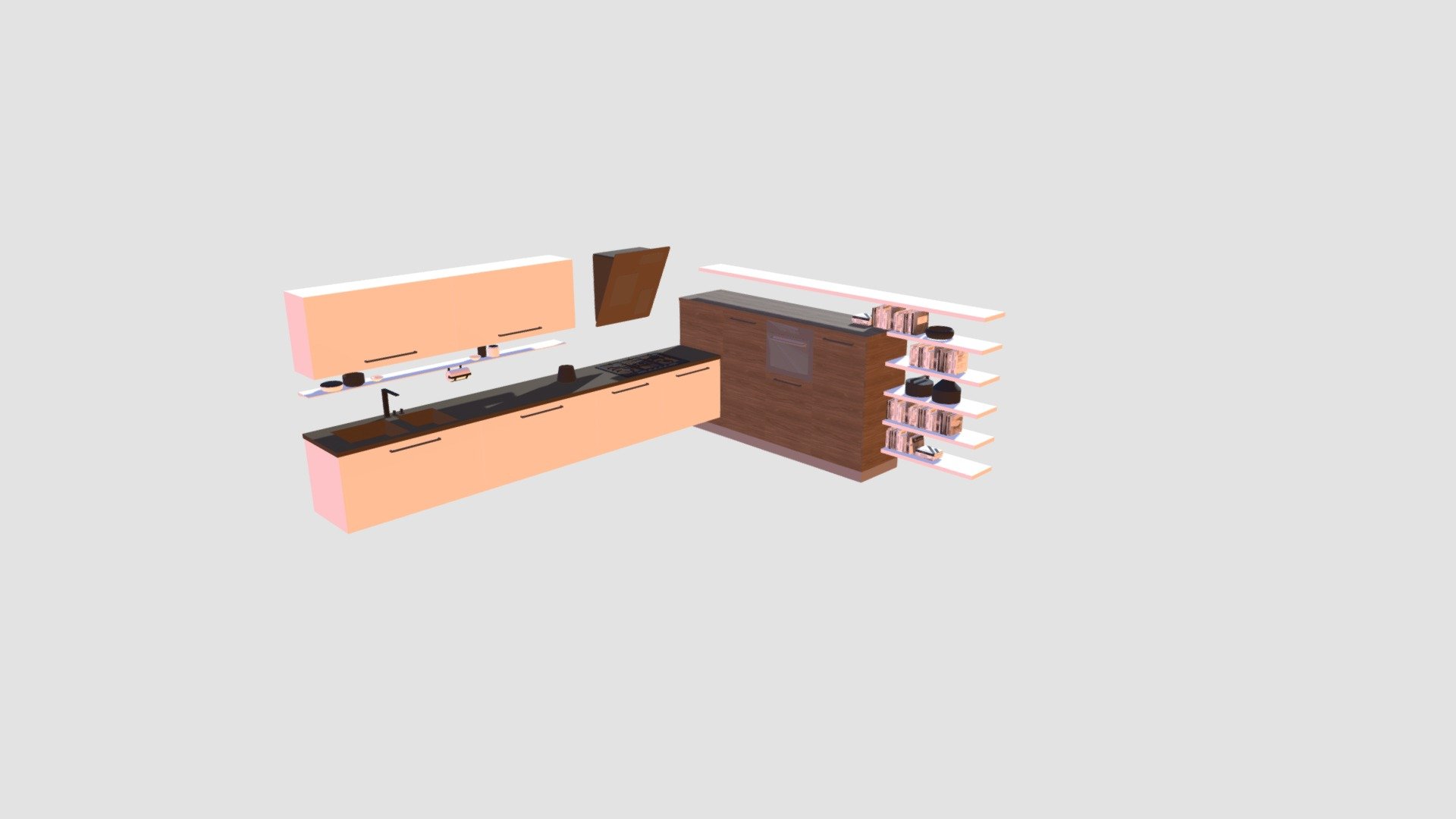 kitchen - Buy Royalty Free 3D model by Evermotion [23dc0a9] - Sketchfab ...
