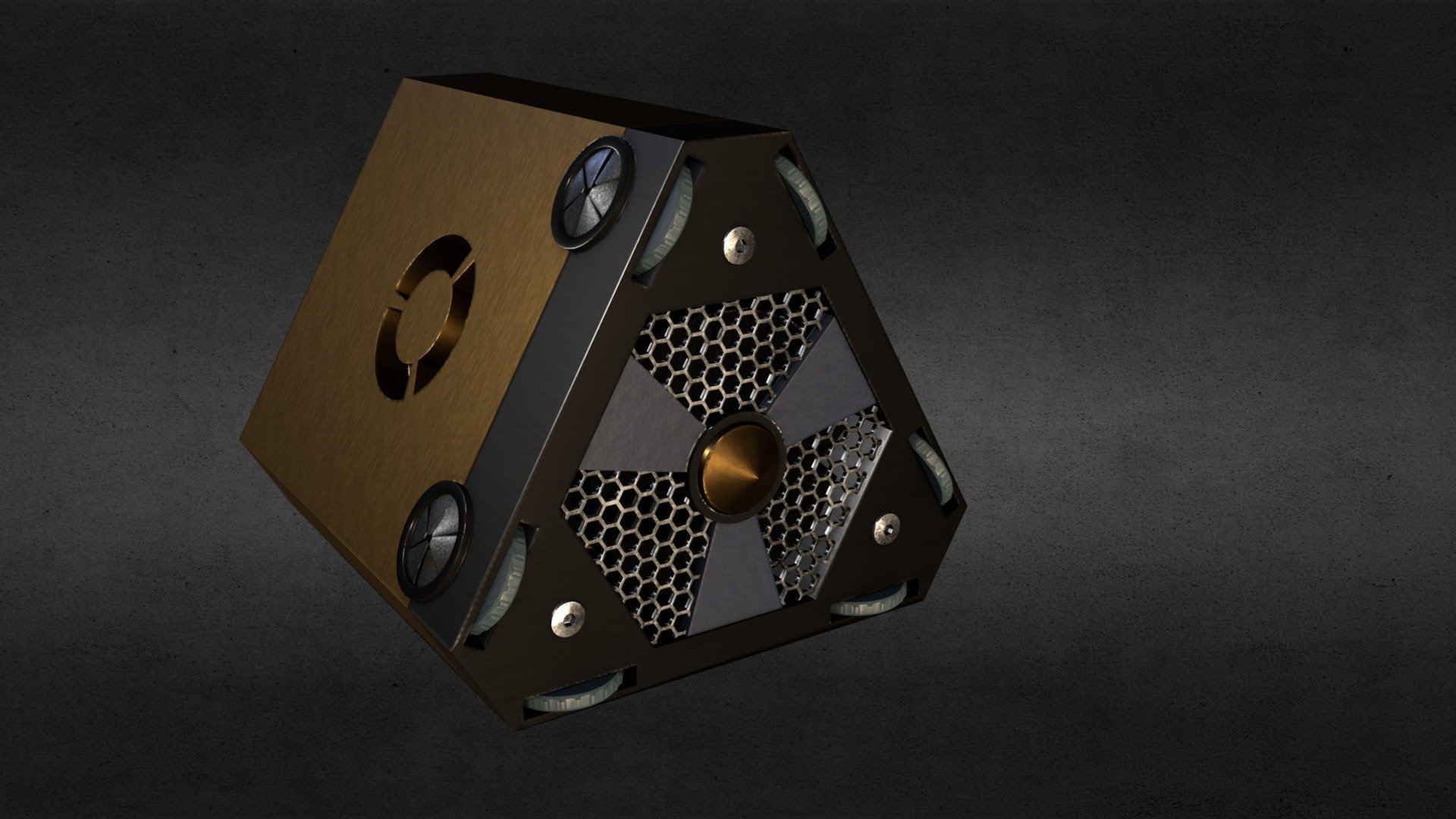 Triangular Sci-Fi Power Generator - Buy Royalty Free 3D model by Dav1d ...