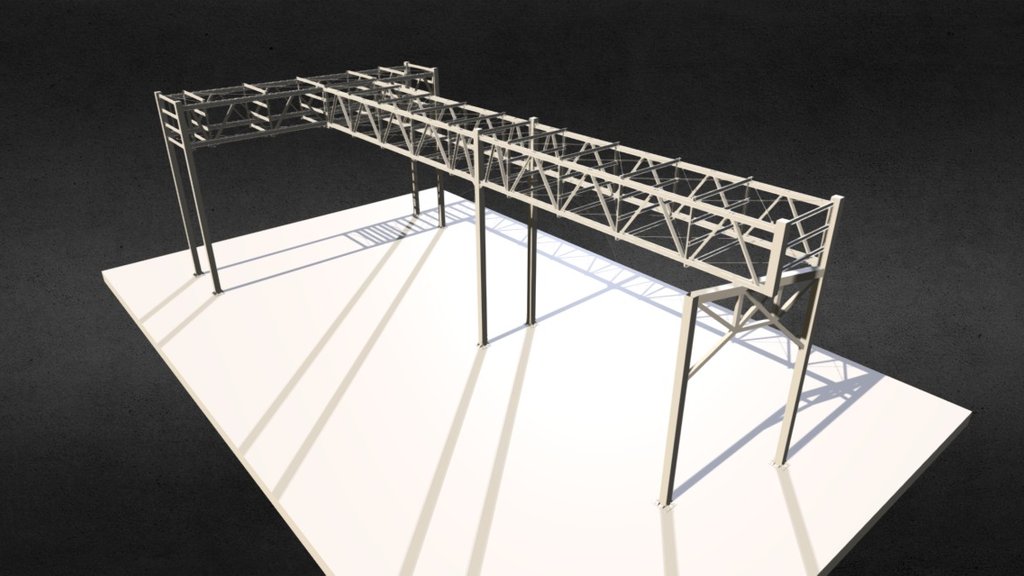 Estructura - Rack de tubería - 3D model by steelcad [23dc8f8] - Sketchfab