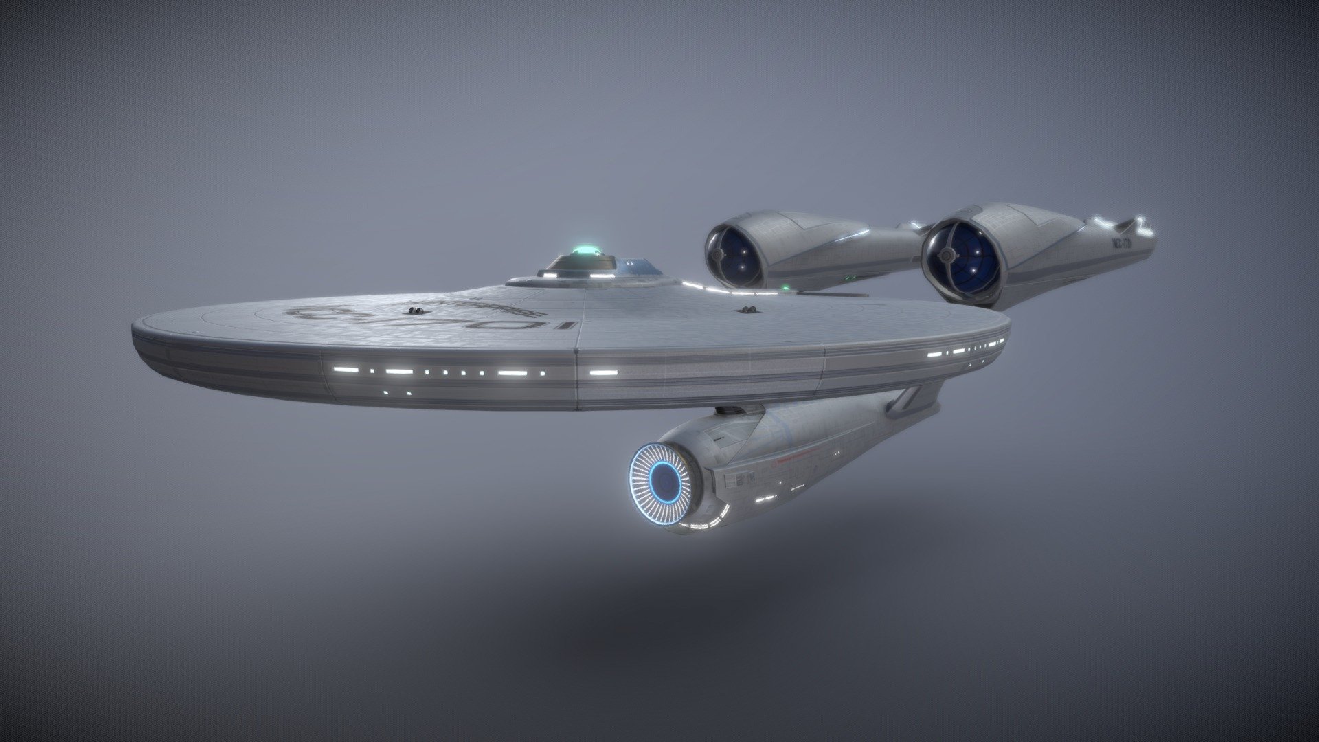 USS Enterprise - 3D model by G3ralt [23de0c9] - Sketchfab