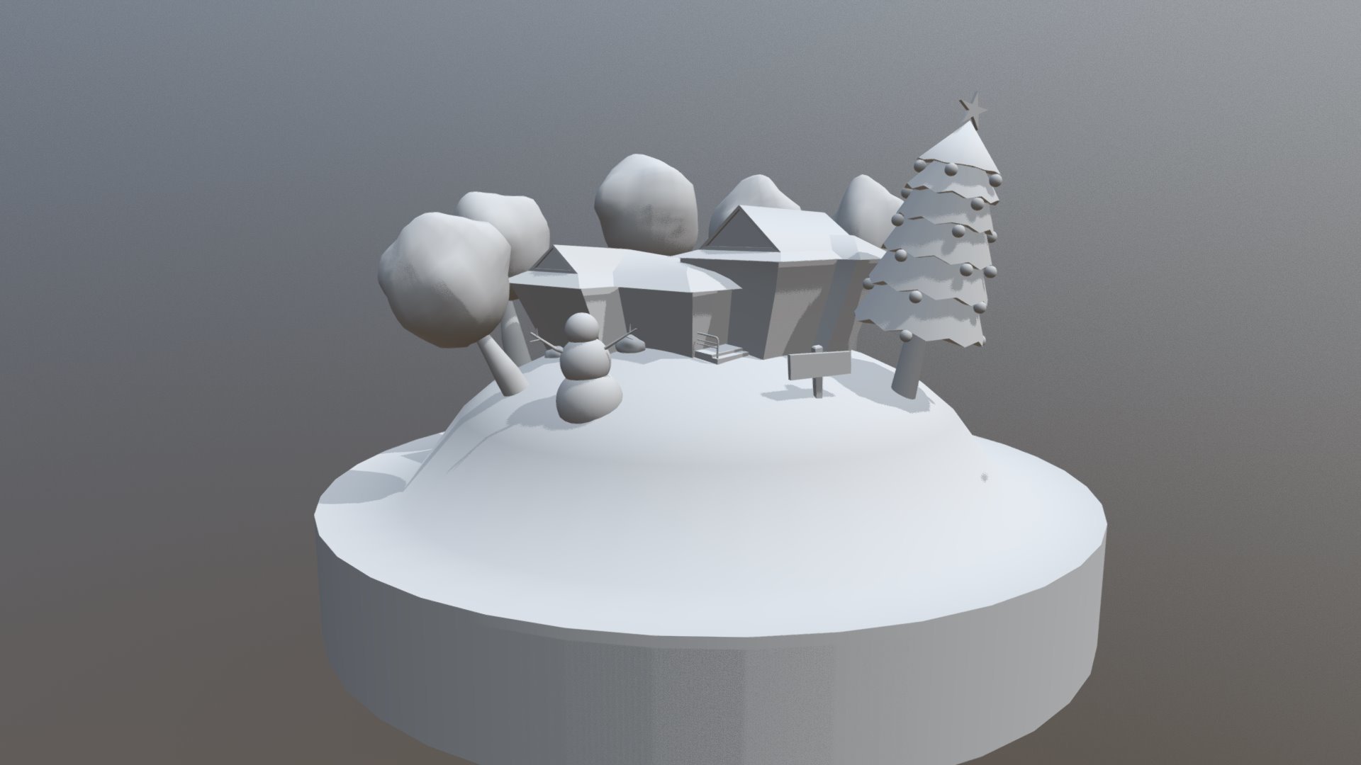 snow globe wip - 3D model by Adrian.Woods [23df744] - Sketchfab