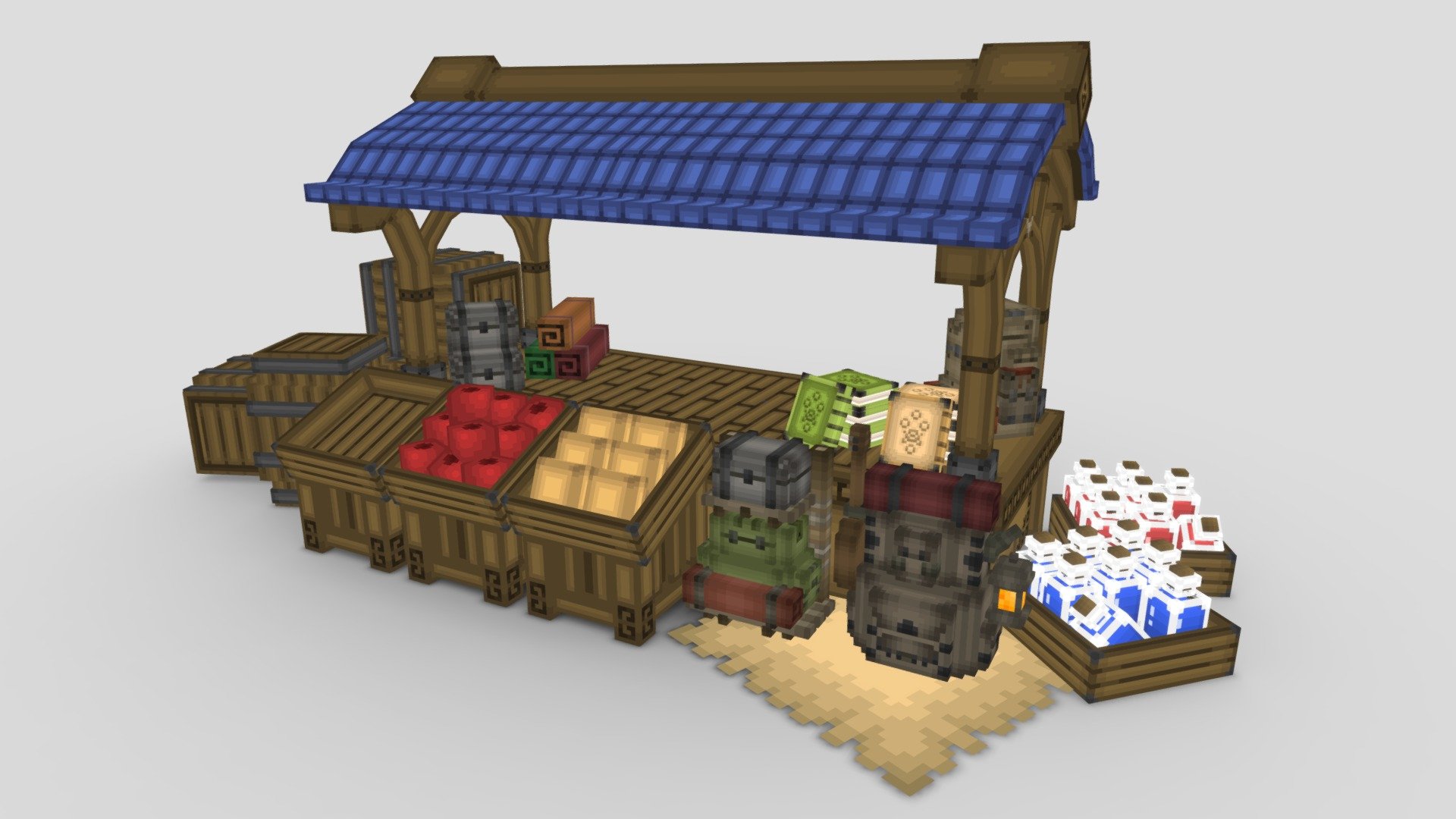 Store Pack - 3D model by PIXEL4R [23e008c] - Sketchfab
