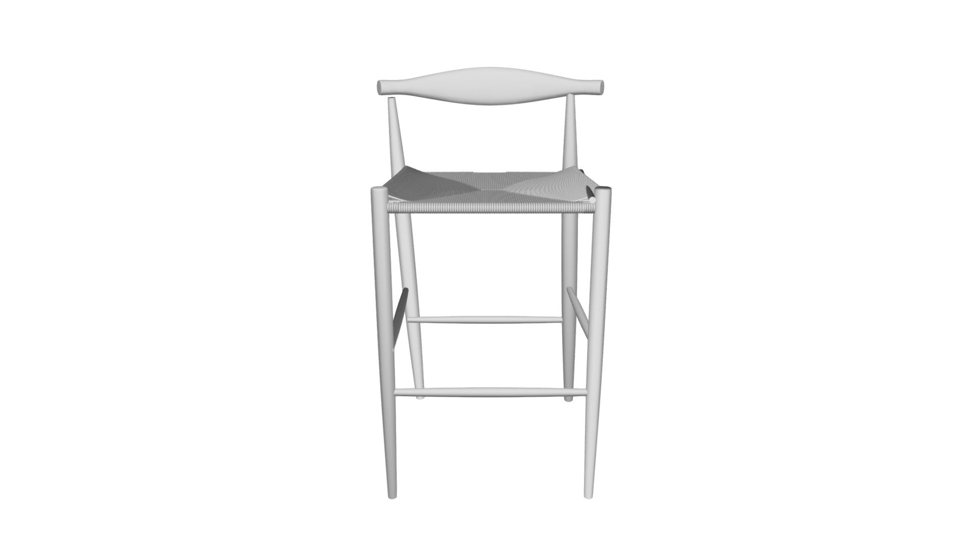 Elbow bar stool dark!!! Solid oak. DG-HOME - 3D model by dg-home.ru ...