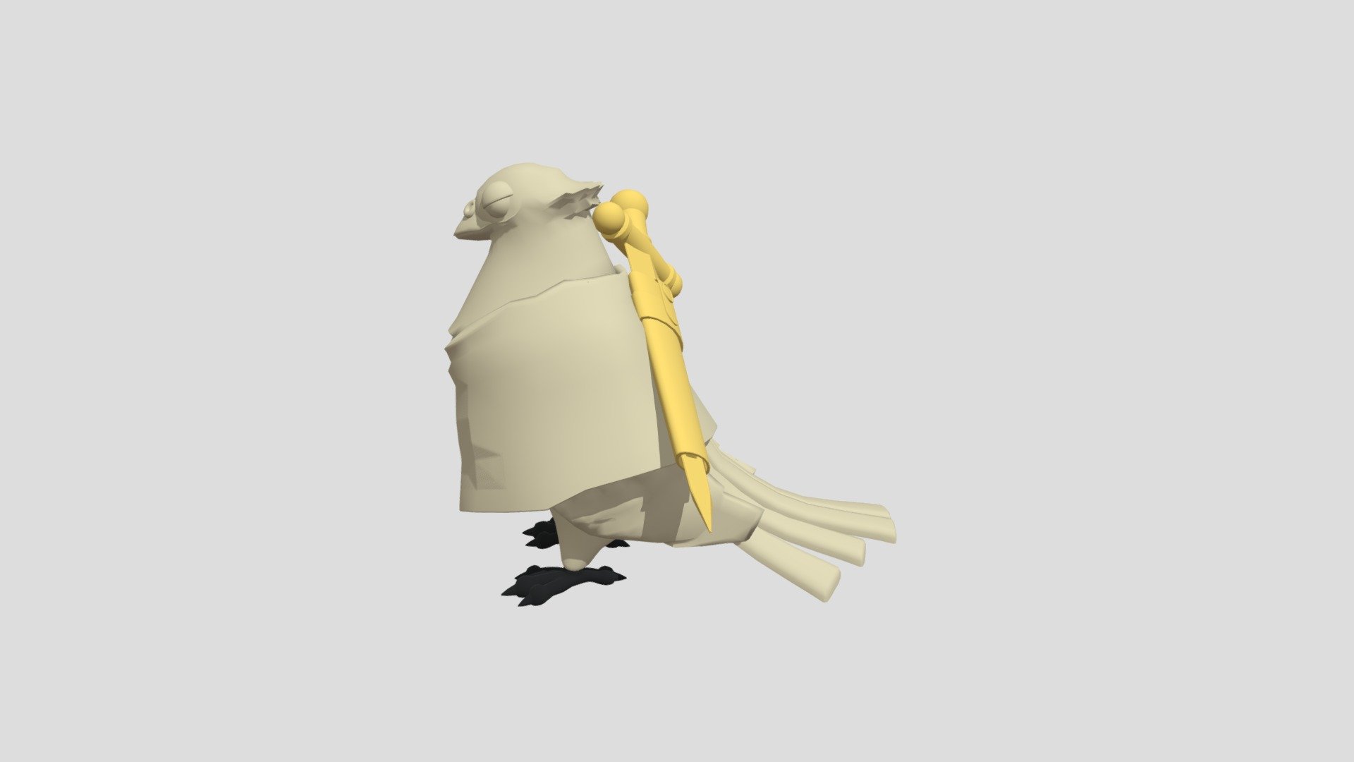 Pigeon-quest-the-warrior (1) - 3D model by marianaG_ [23e0c62] - Sketchfab