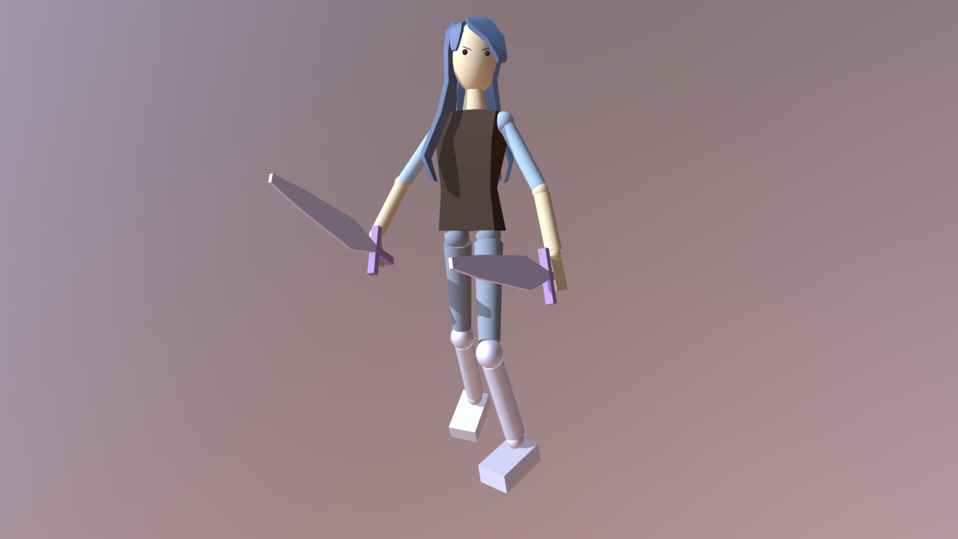 character block out - 3D model by Alex Nguyen (@alexisnguyen) [23e2bbd ...