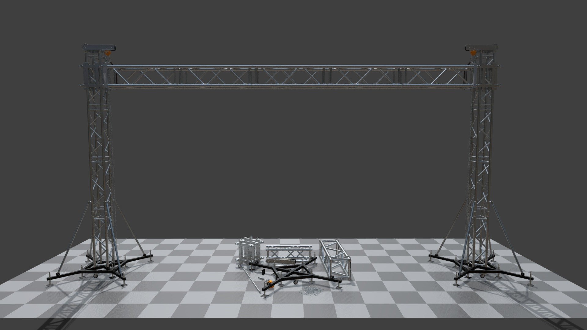 Scene Truss Kit - 3D model by Damir Guliev (@dgul3d) [23e5126] - Sketchfab