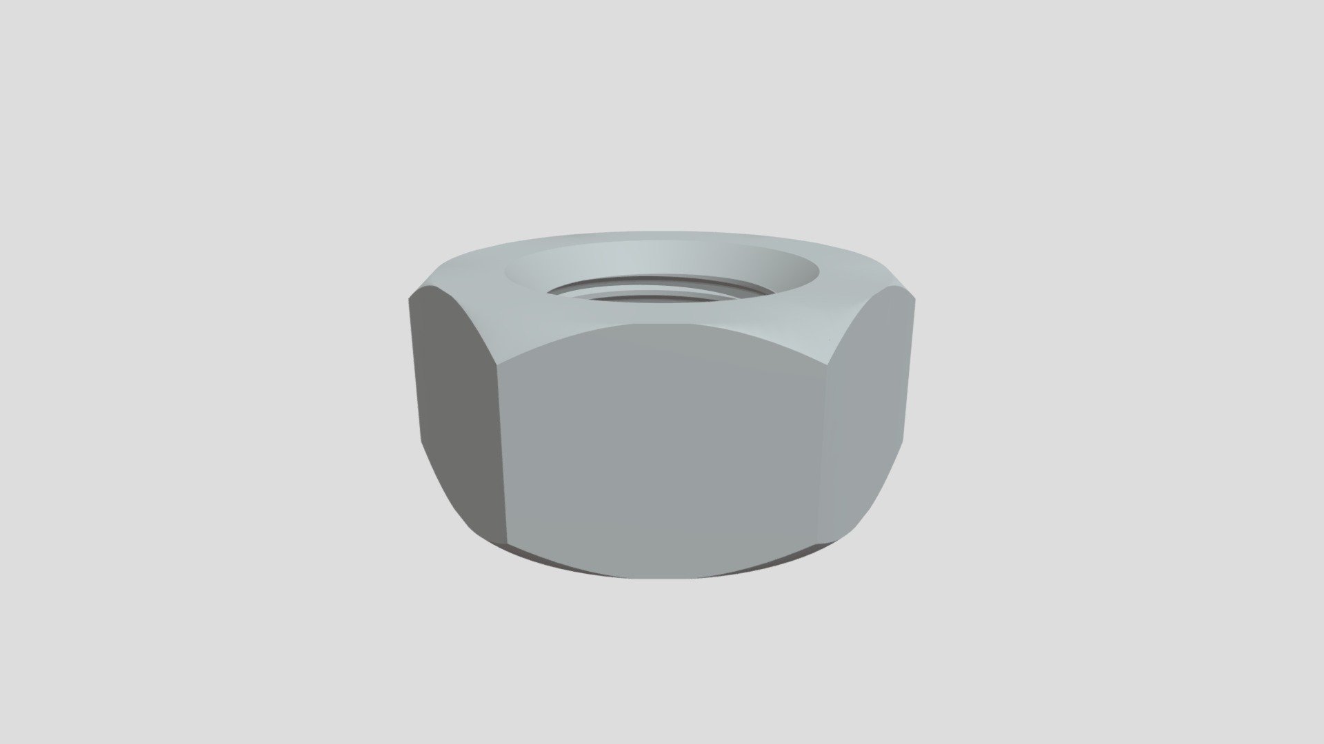 Hex Nut - 3D model by Hafsa_Iqbal [23e8ac1] - Sketchfab