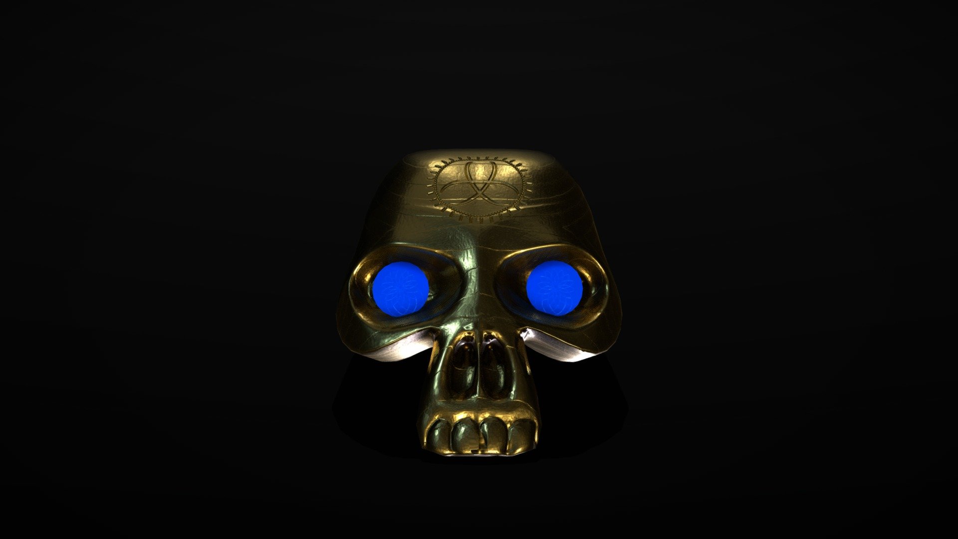 Golden Skull - 3D model by PBnJamz (@jgkarate2001) [23e986f] - Sketchfab