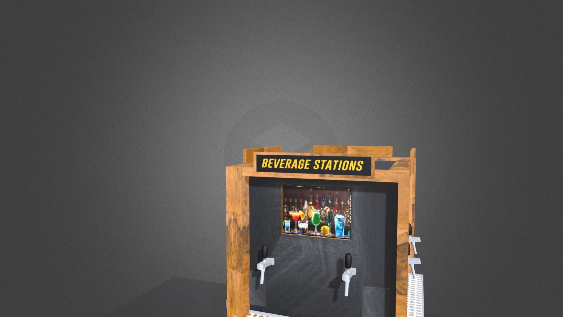 BEVERAGE STATIONS - 3D model by Deivid.Cesar [23ea84f] - Sketchfab