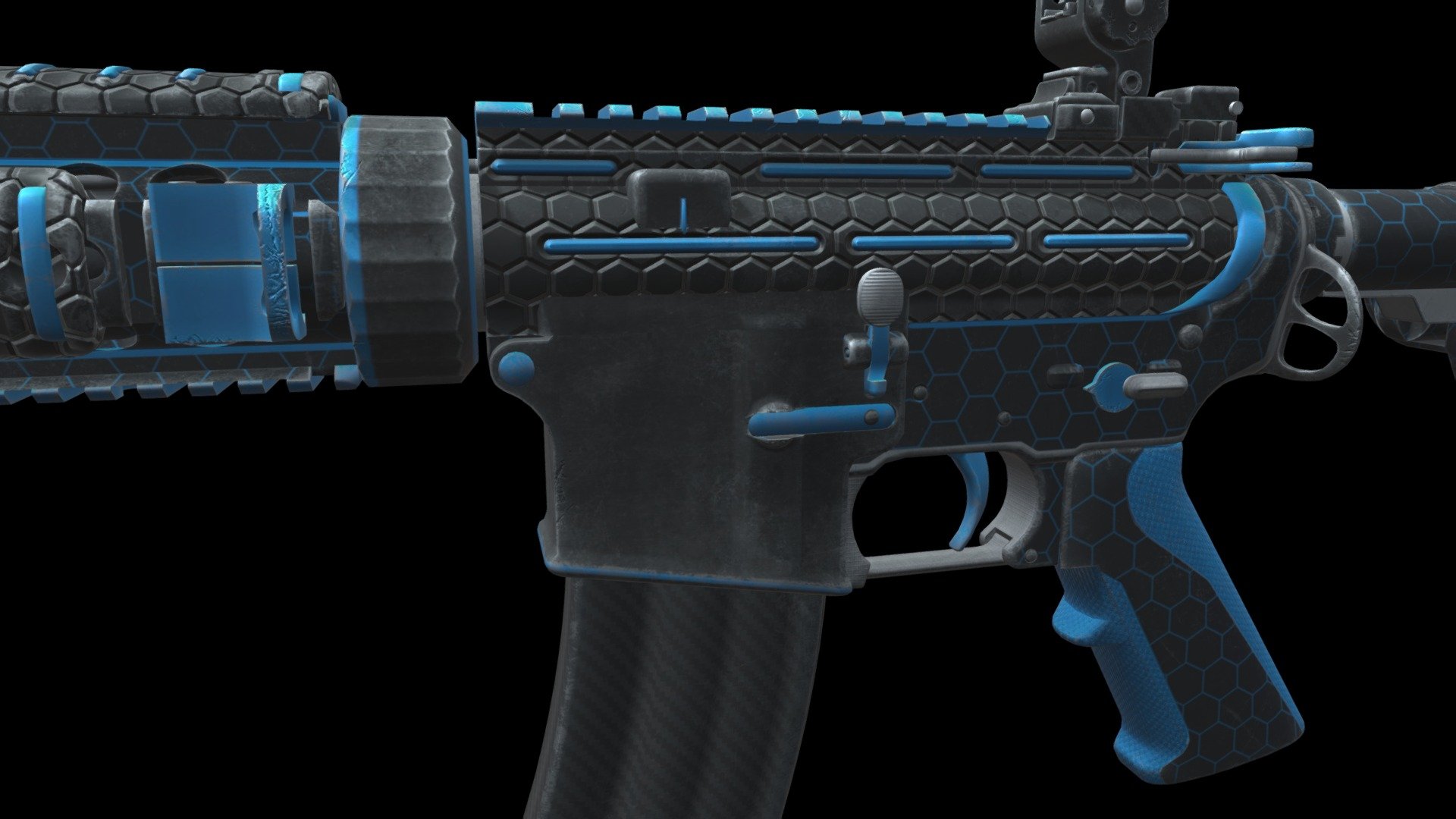 M4A4 - 3D model by dog (@d0g1) [23ecfa9] - Sketchfab