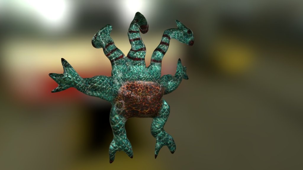 3-Headed monster - 3D model by reizibarrientos [23f2359] - Sketchfab