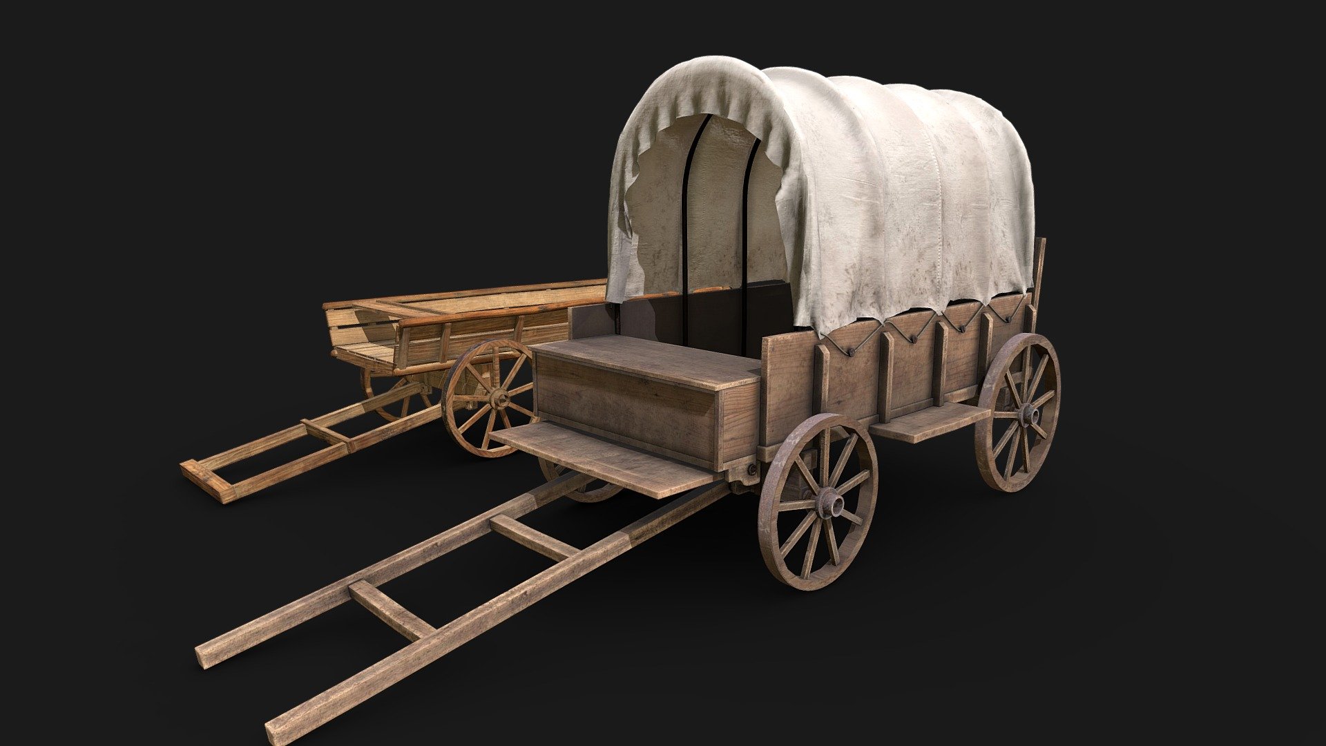 Old Carts - Download Free 3D model by Gagik-Art (@gagik.art.3d) [23f4584] - Sketchfab