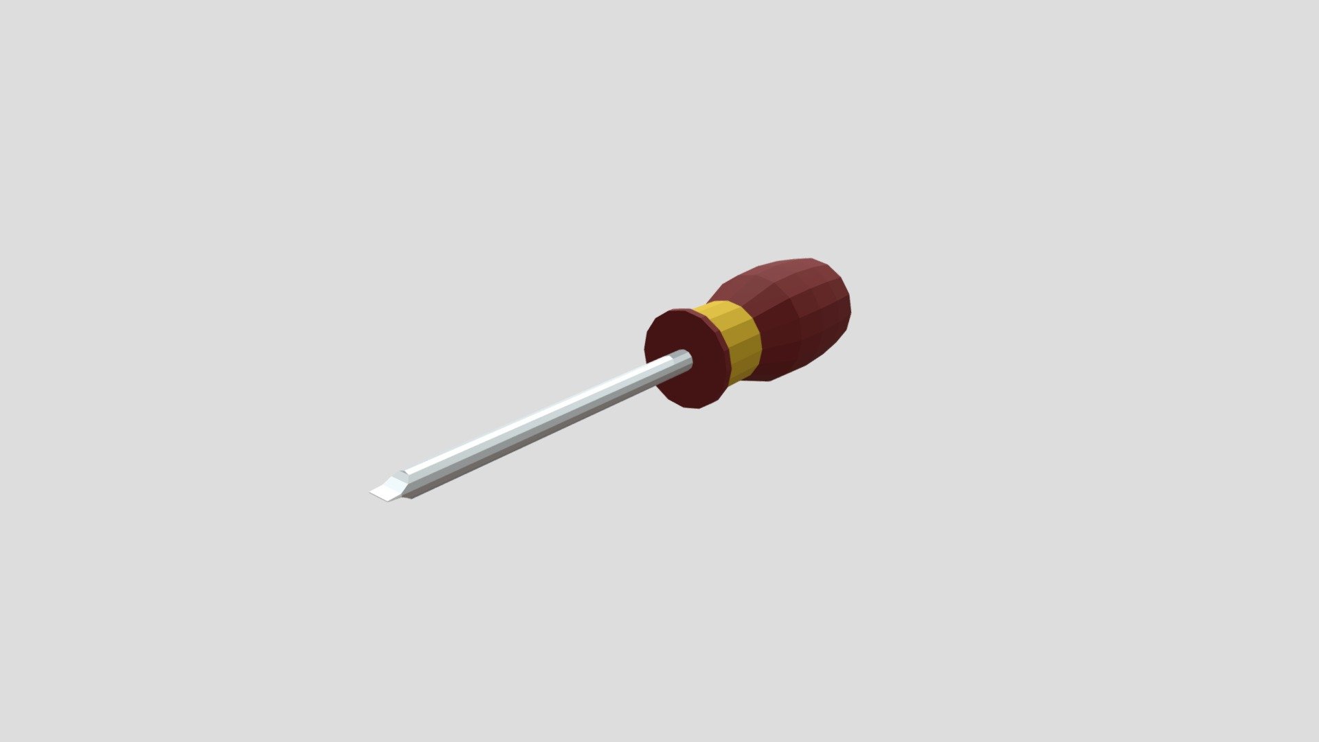Low Poly Flat Screwdriver - Download Free 3D model by Louis.Salieres ...